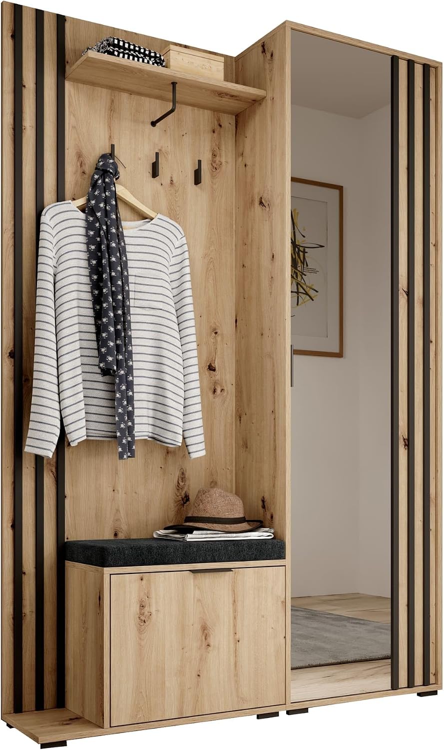 Faszinierend Garderobe Mit Regal Bild