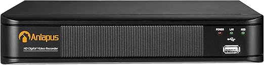 Anlapus 1080P H.265+ 8 Canales Video Grabador de Vigilancia DVR para ...