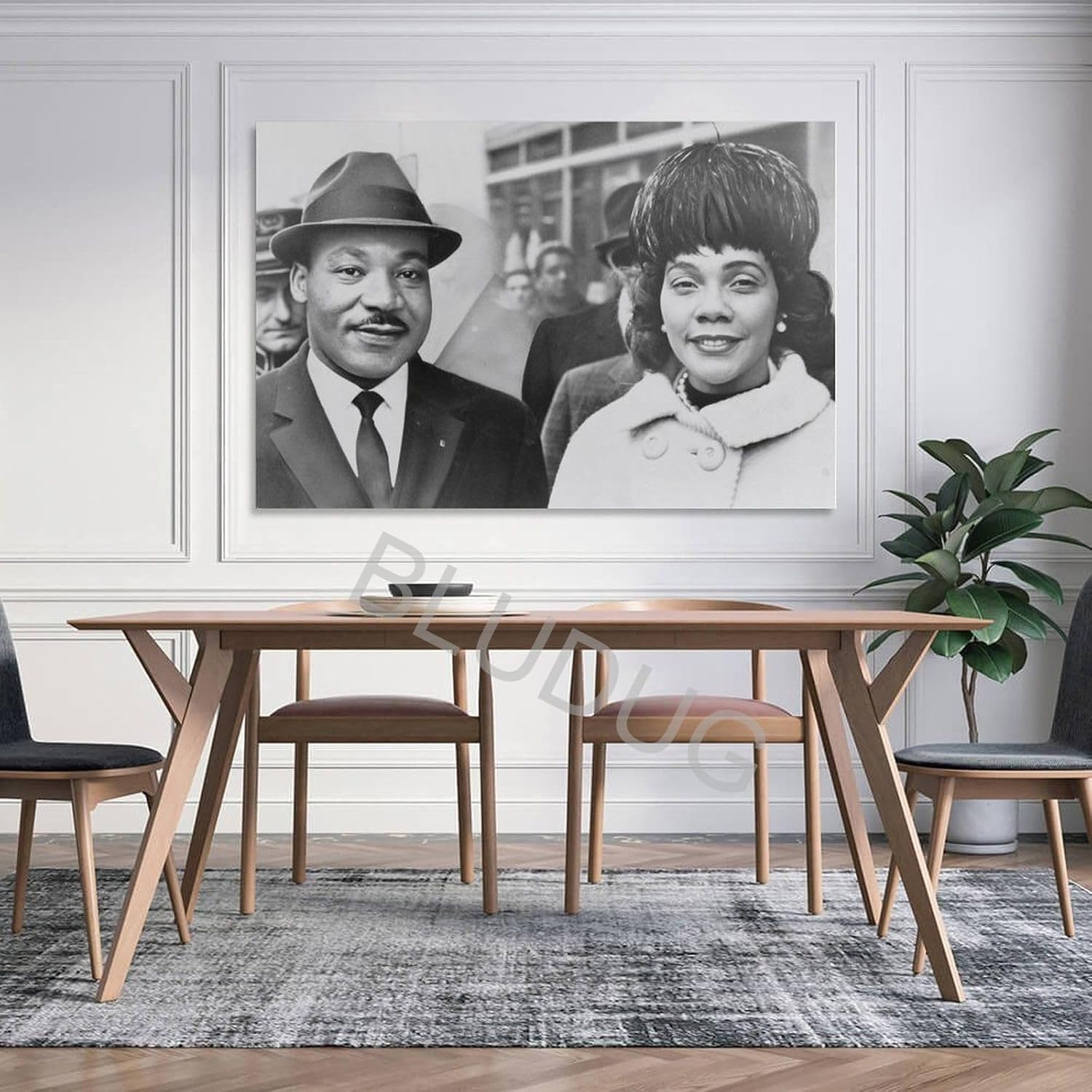 BLUDUG Martin Luther King Jr And Coretta Scott King Posters Retro ...