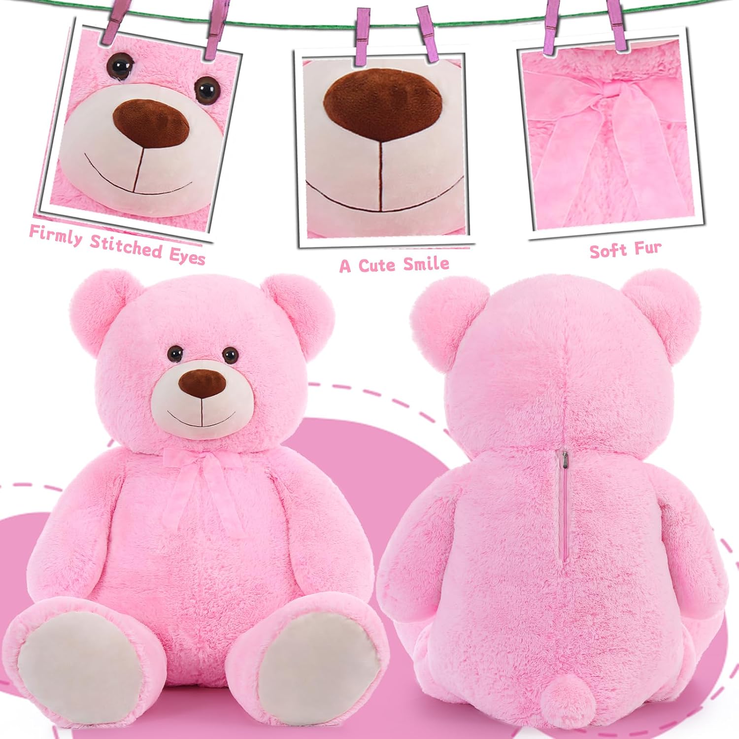 Oso de peluche grande de 51 pulgadas, lindo animal de peluche gigante ...