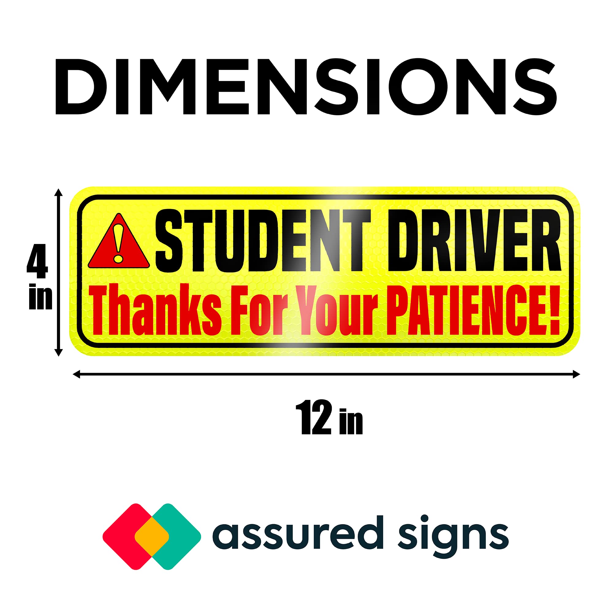 Snapklik.com : Student Driver Car Magnet Sticker Signs - Essential New ...