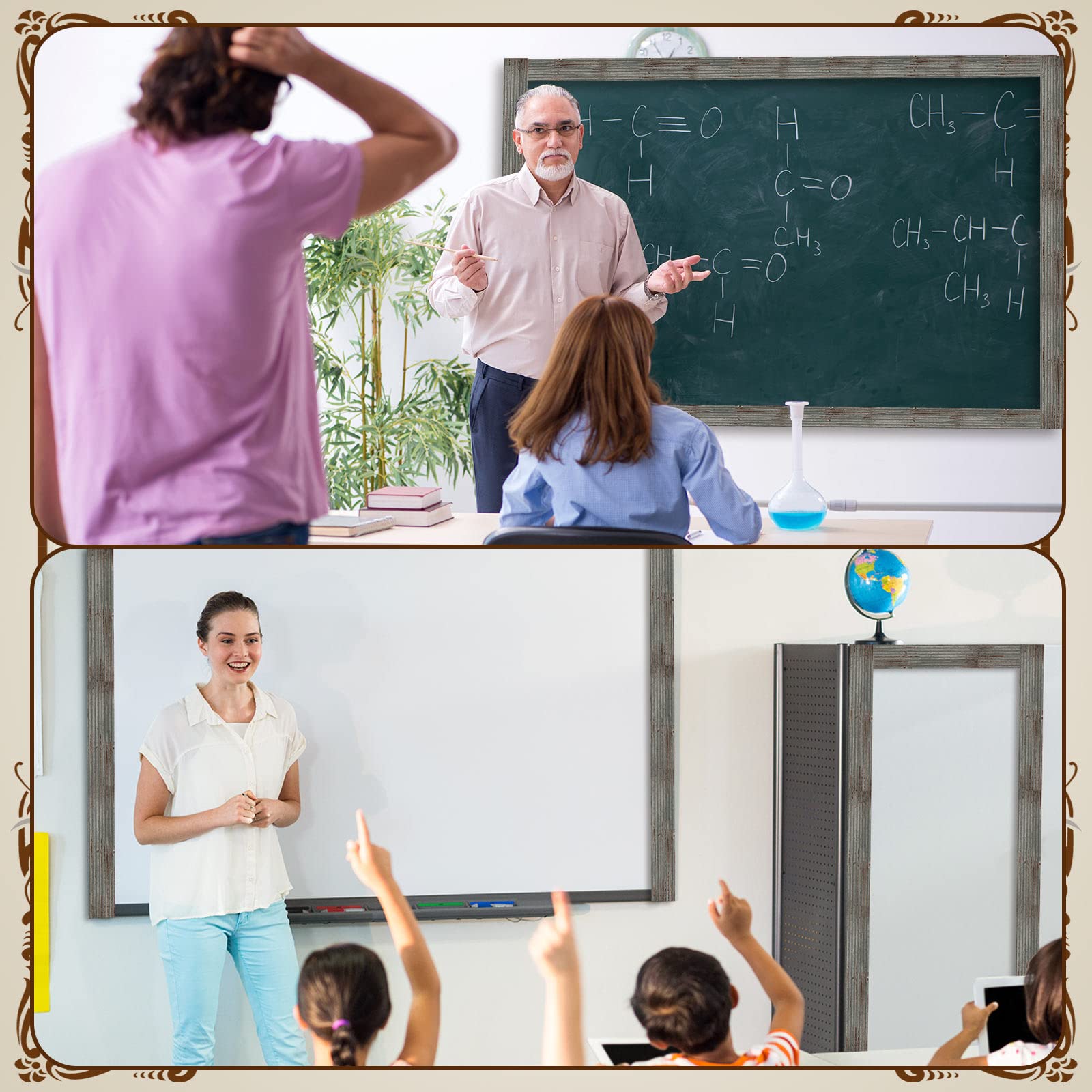 Snapklik.com : Corrugated Metal Bulletin Board Border Farmhouse Border ...