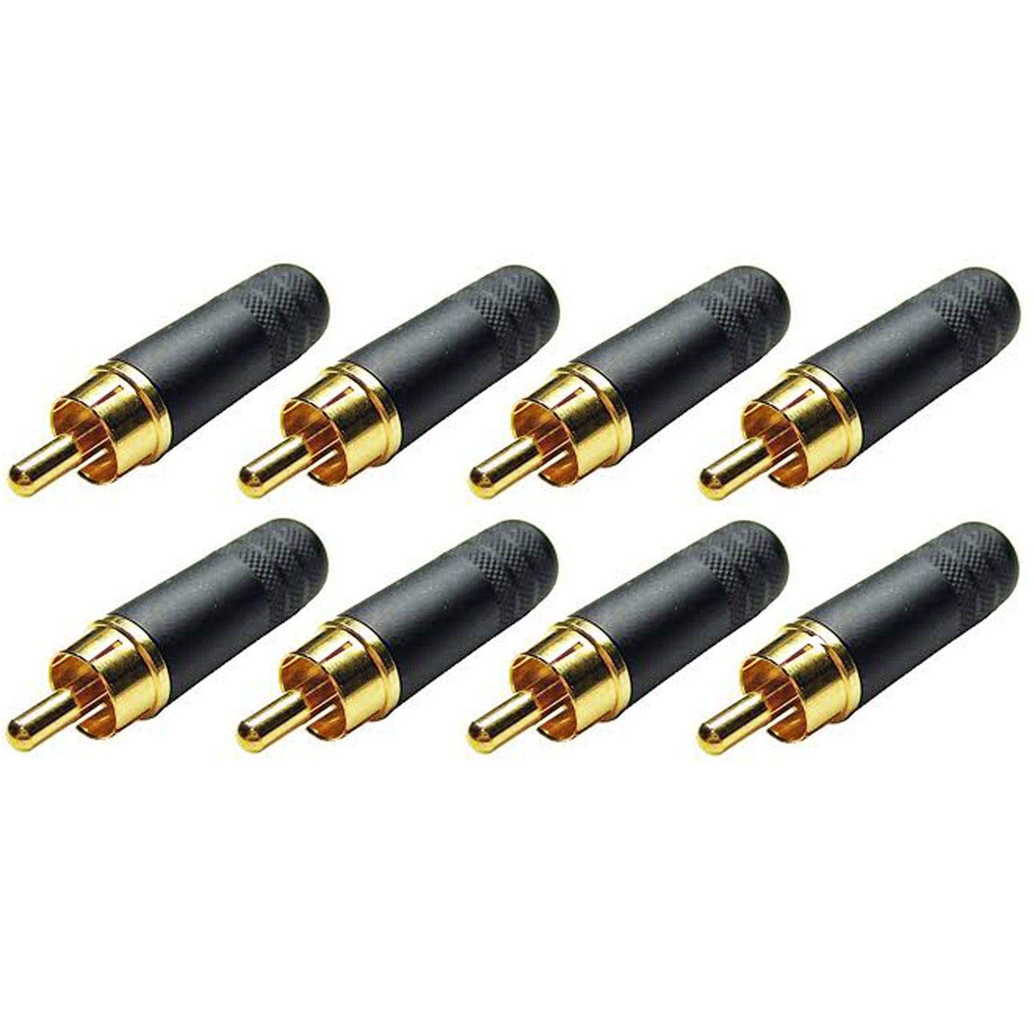 Amazon.com: (8 Pack) Switchcraft 3502ABAU Cable End RCA Male Black/Gold ...
