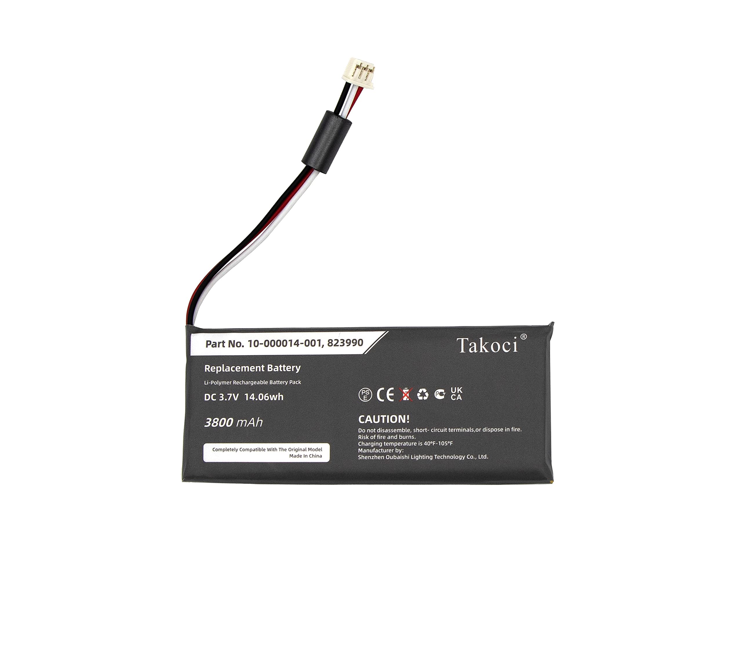Amazon.com: TAKOCI Replacement Battery for 2GIG GC3 Panel, SP1-GC3 ...
