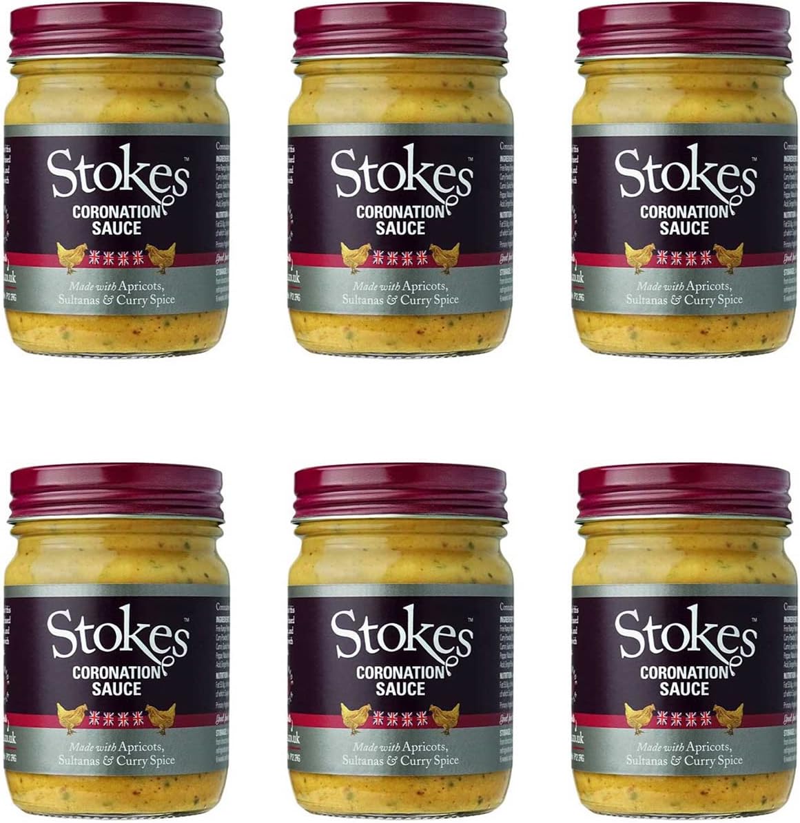 Stokes Coronation Sauce Jar 220g - Pack of 6 : Amazon.co.uk: Grocery