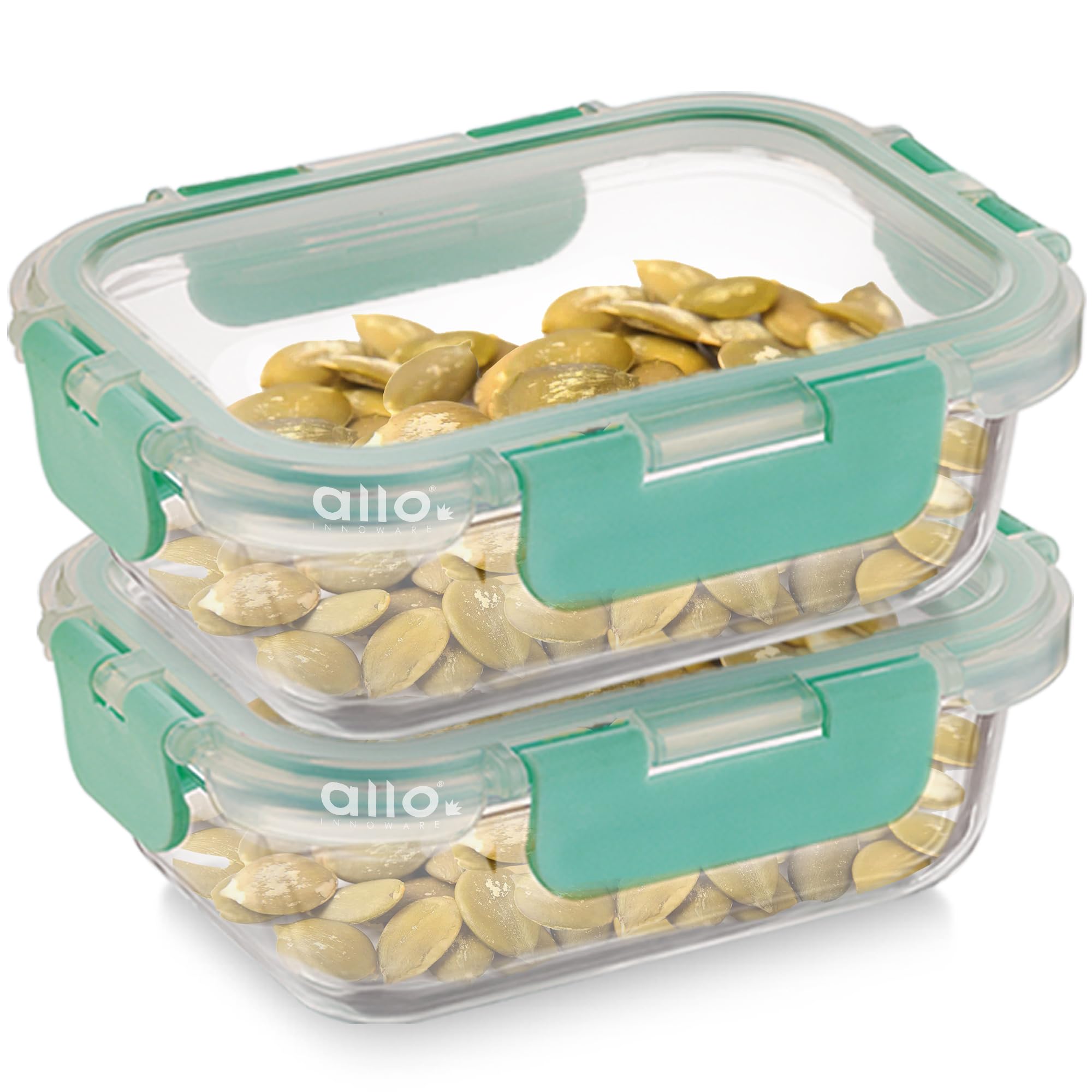 Buy Allo Food Safe Glass Containers with Lids with Break Free Lock ...