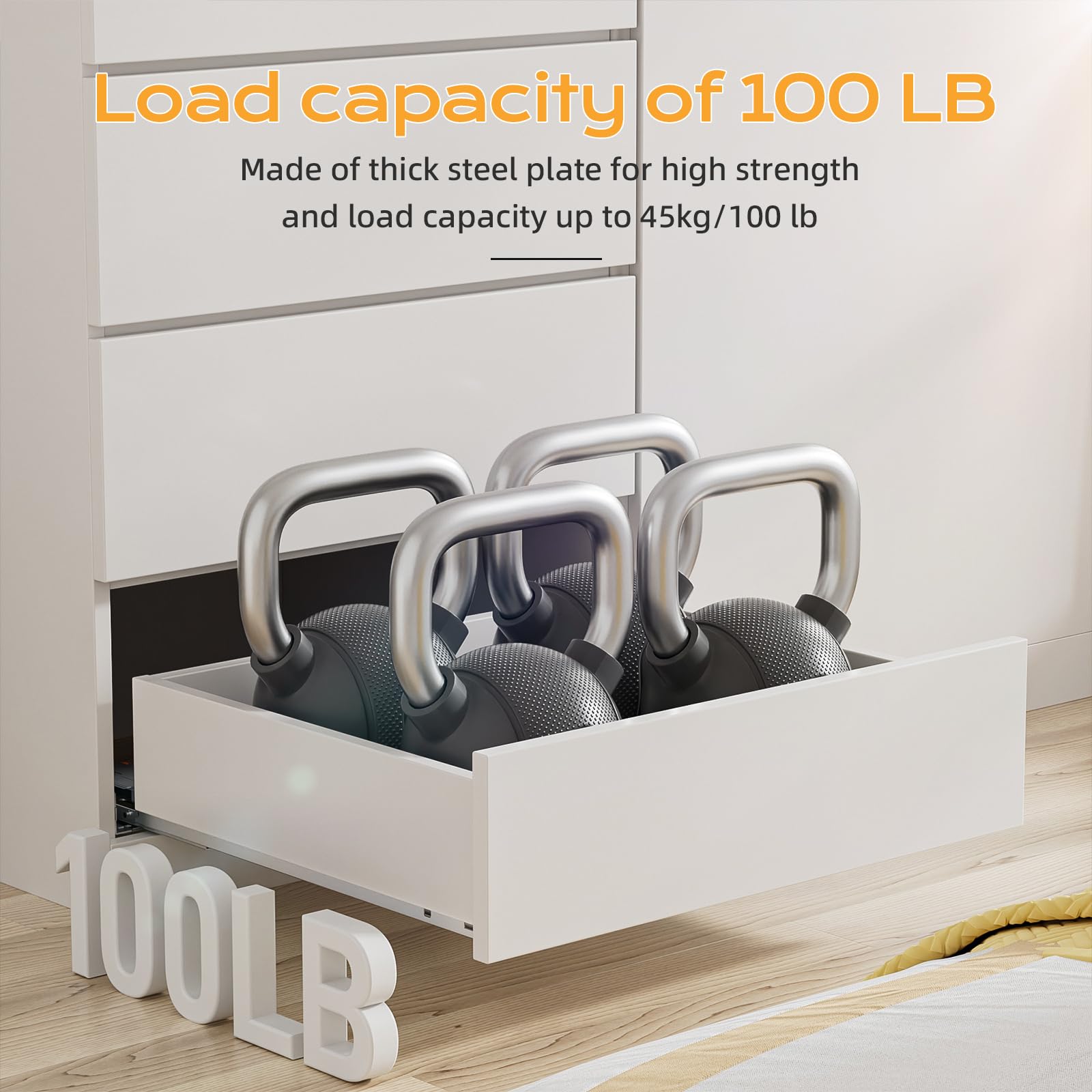 Snapklik.com : SIGOE Push To Open & Soft Close Undermount Drawer Slide ...