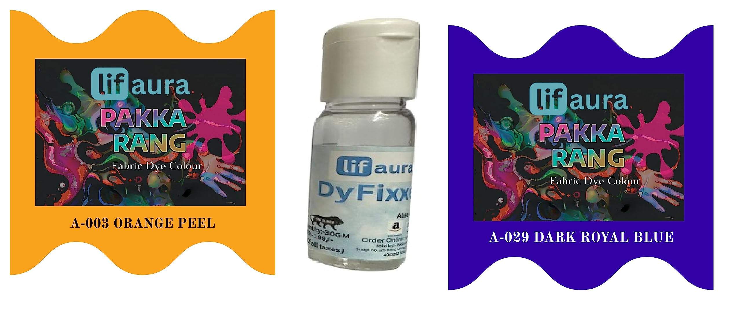 Prokart Lifaura Pakka Rang Fabric Permanent Dye Color Kit Pack of 6 ...