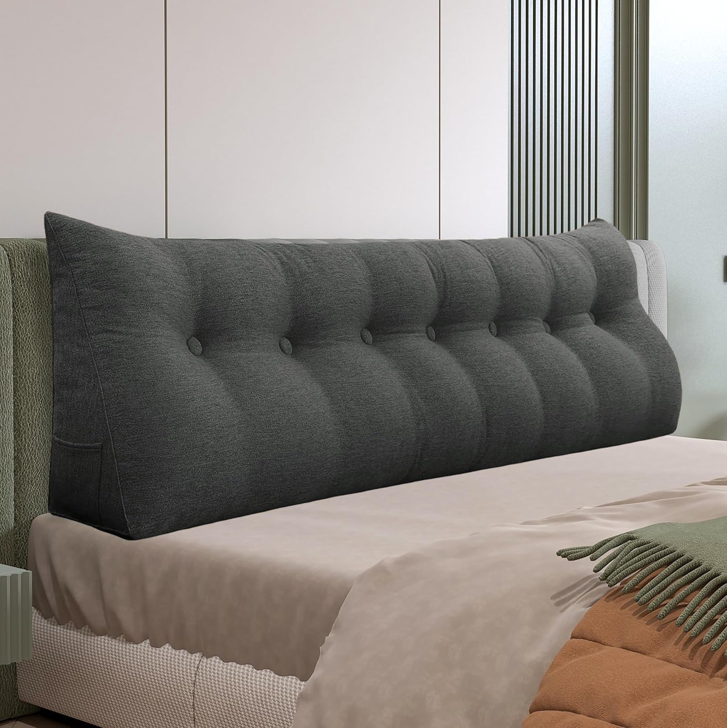 Amazon.com: Daneey Headboard Wedge Pillow Bed Wedge Pillow for ...