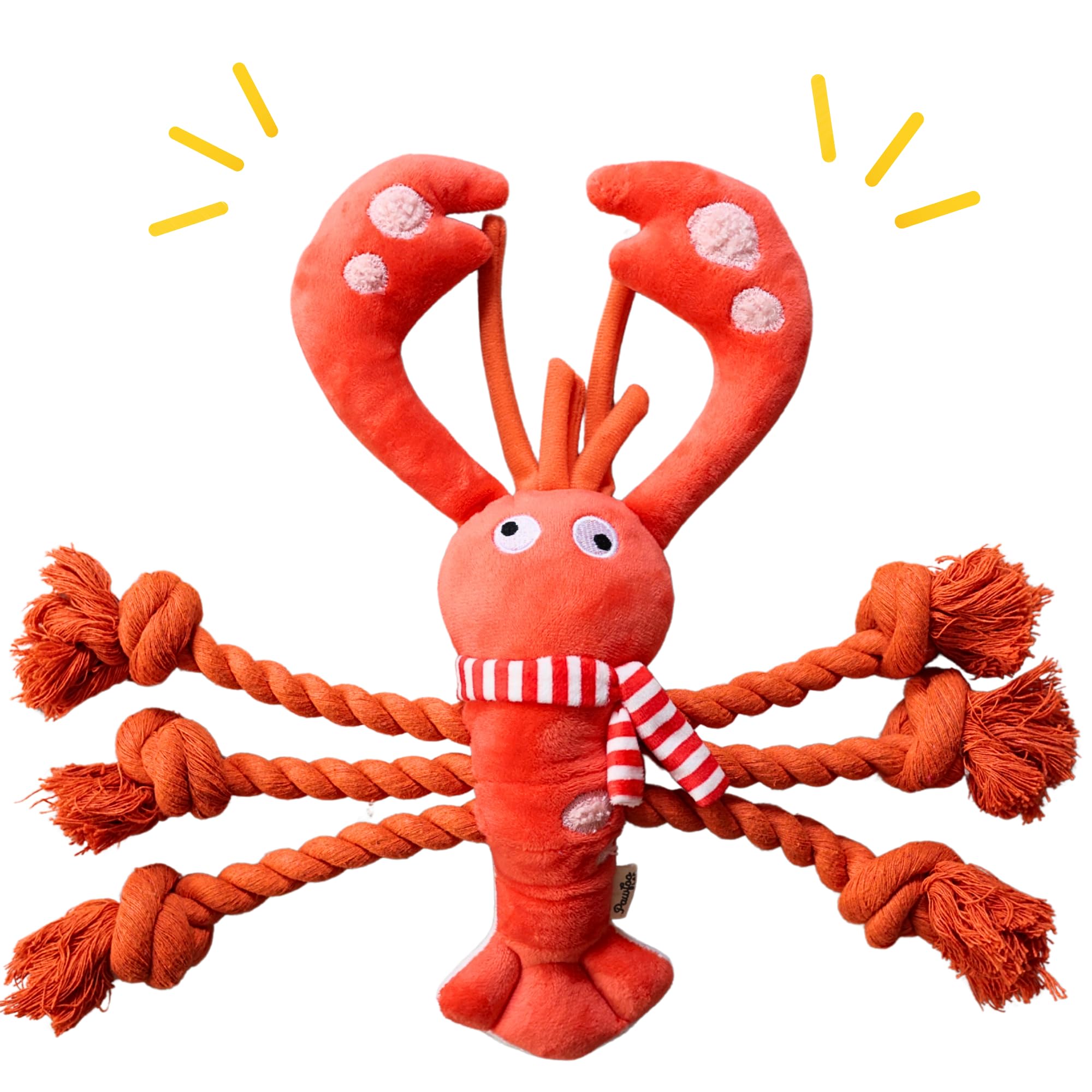 Pet Supplies : Pawfoo Lab Christmas Lobster Dog Toy, Large Dog Squeaky ...