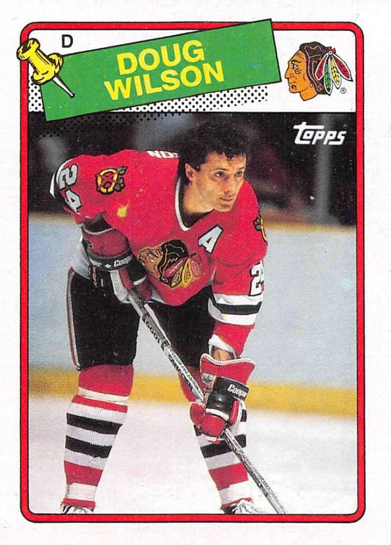 Amazon.com: 1988-89 Topps Hockey #89 Doug Wilson Chicago Blackhawks ...