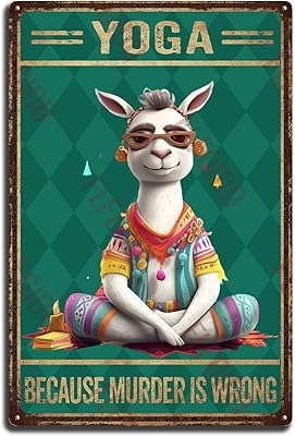 Amazon.com: Yoga Knowledge Retro Metal Sign Plaque Yoga Mudras And ...