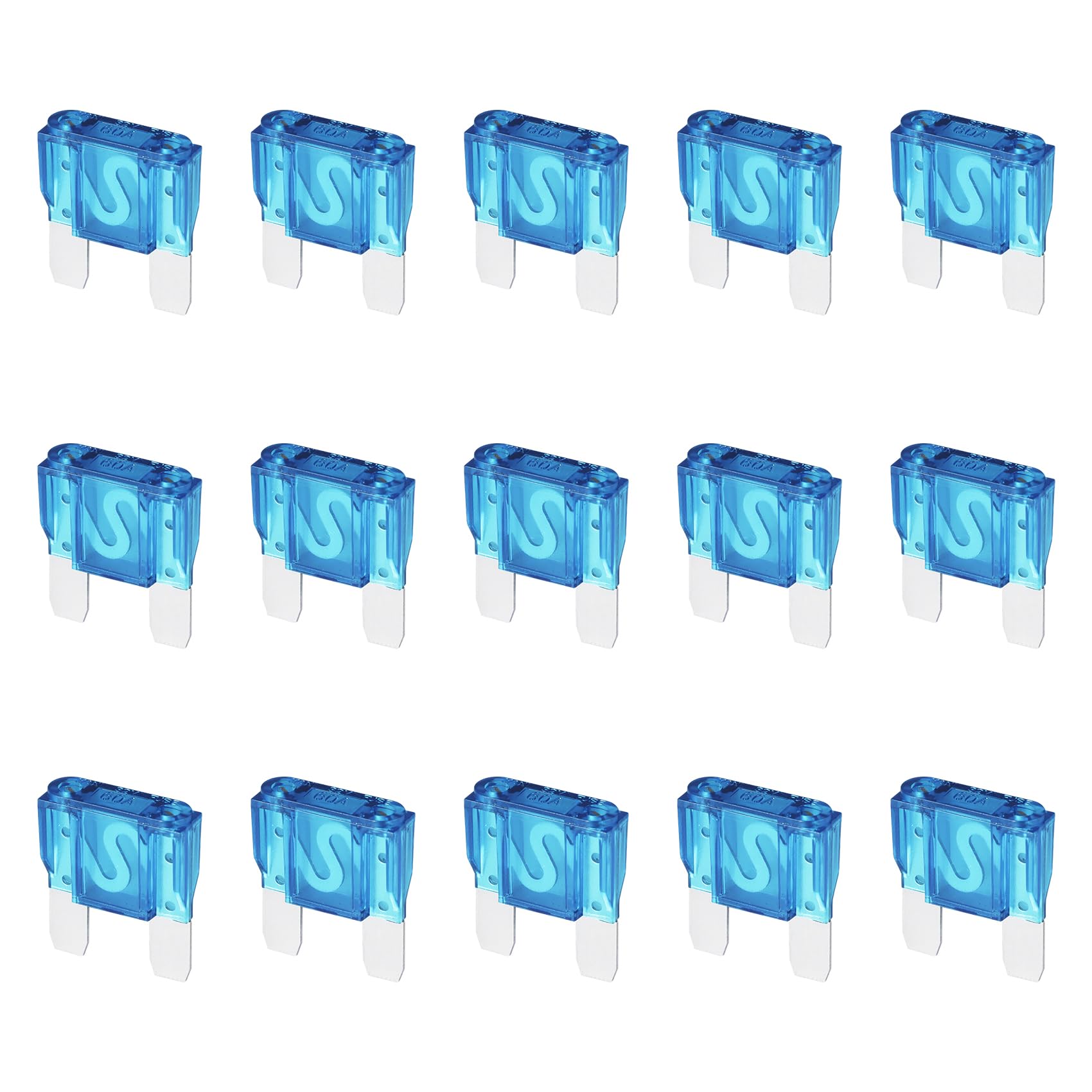 Snapklik.com : MUYI 15PCS Blade Fuse Pack - 60A 32V/DC Automotive Maxi ...