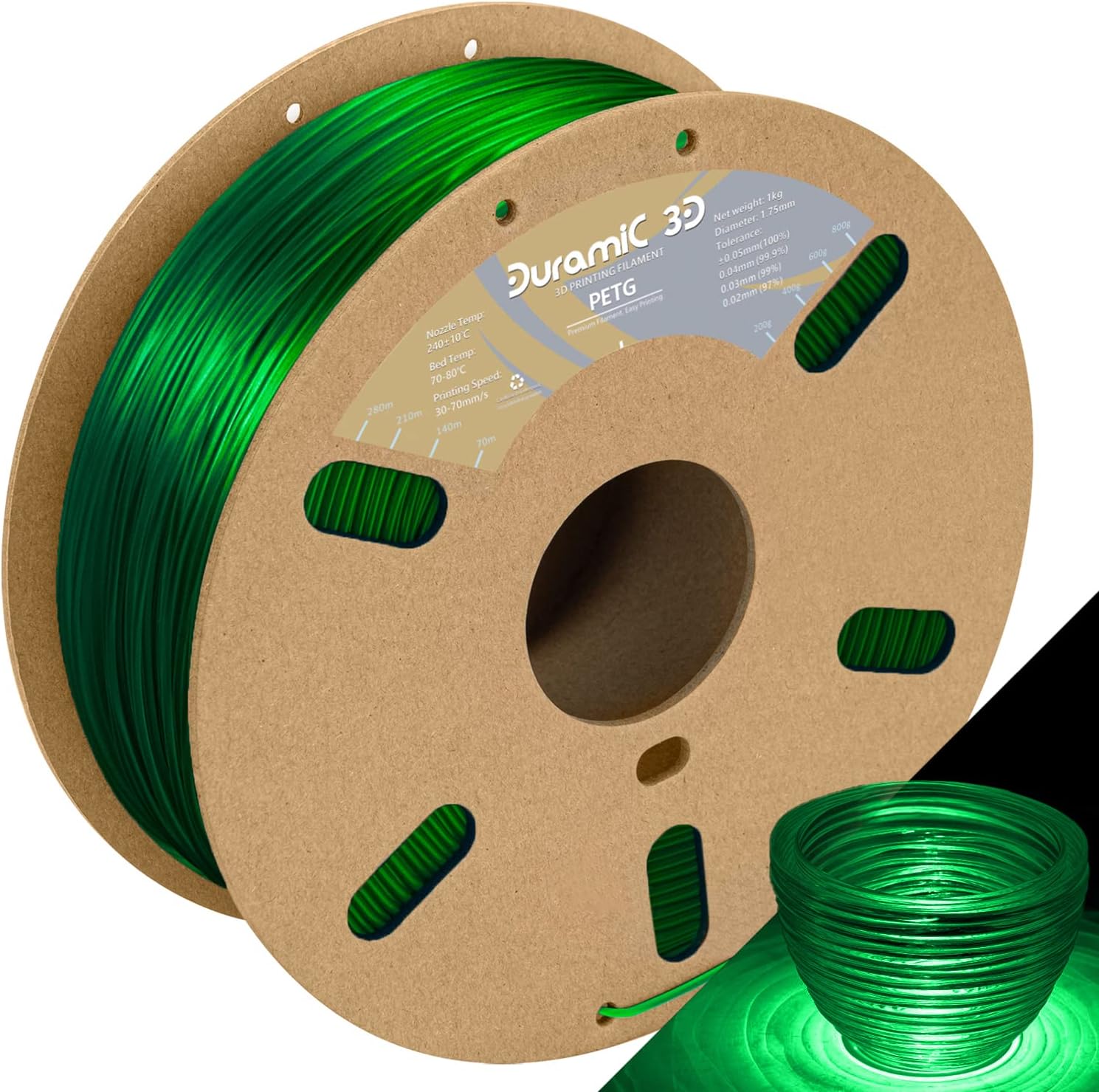 Amazon.com: QDTD 3D Printing Filament, PMMA Acrylic Filament, 1.75mm ...