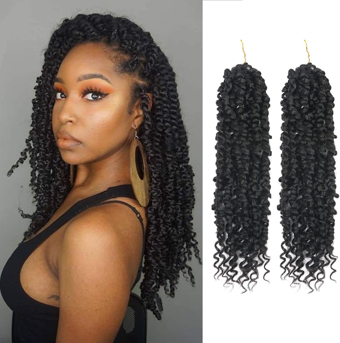 Amazon.com : 16 Inch Passion Twist Crochet Hair 8 Packs Passion Twist ...