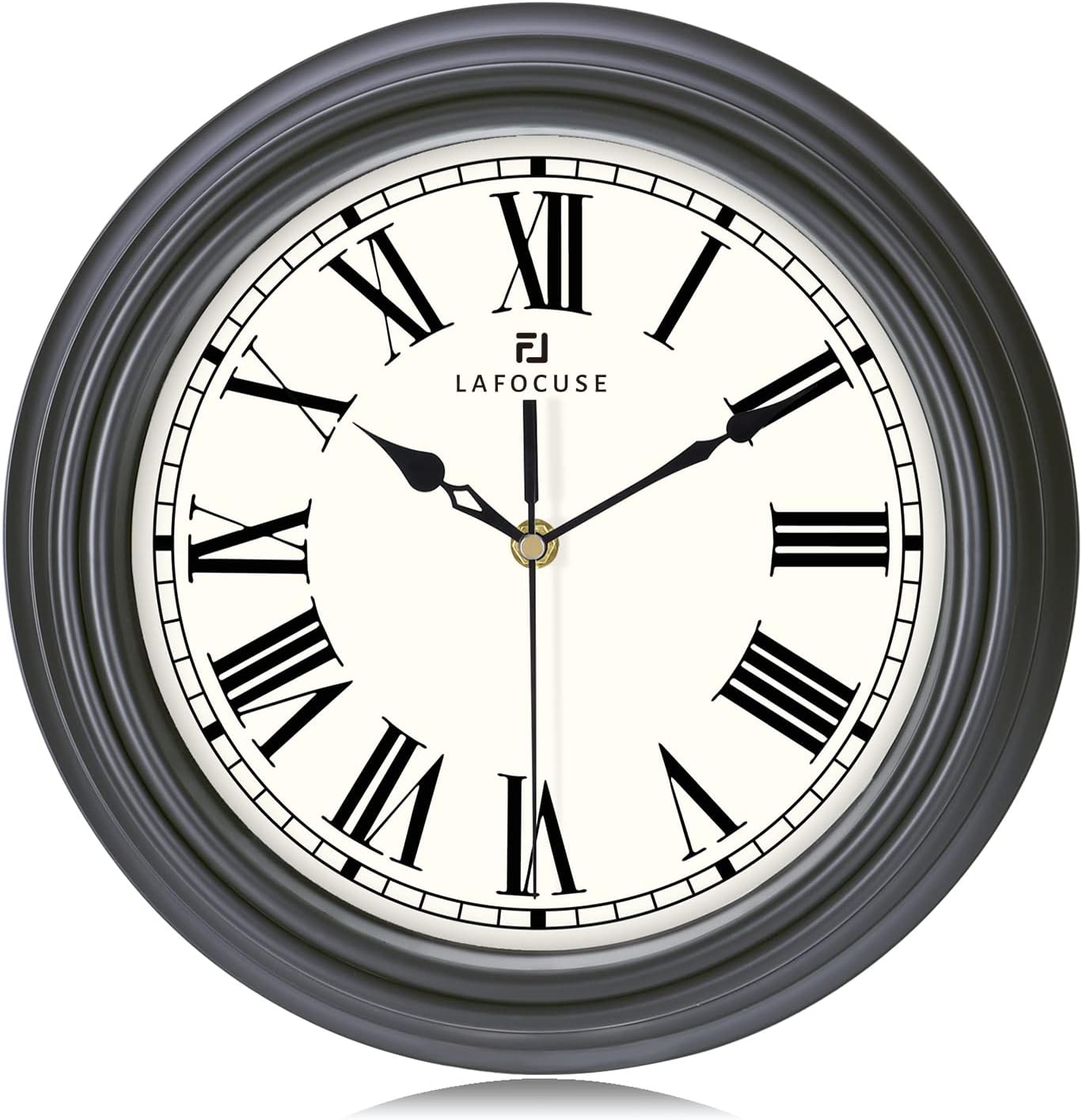 SHARP Wall Clock – Black, Silent Non Ticking 14 Inch Quality Quartz ...