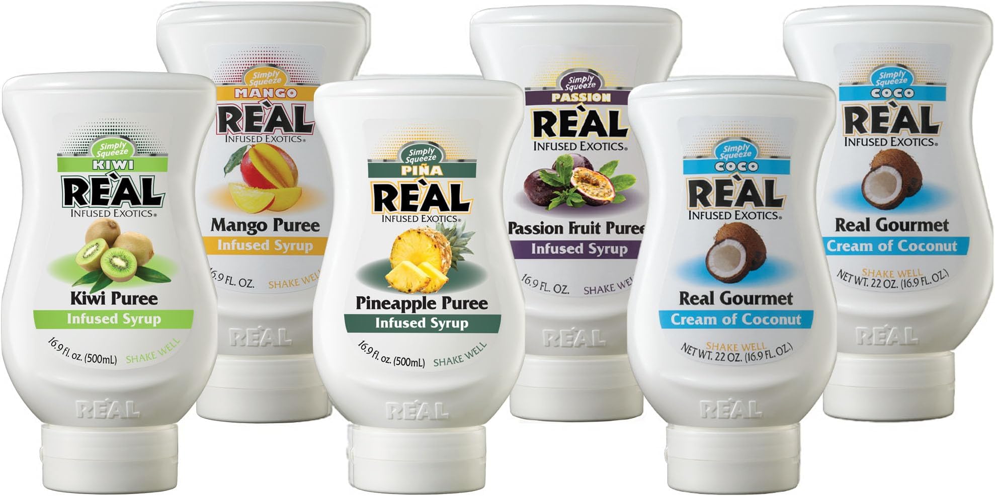 Amazon.com: Reàl Infused Exotics Tropical Fruit Flavoring Syrup Variety ...