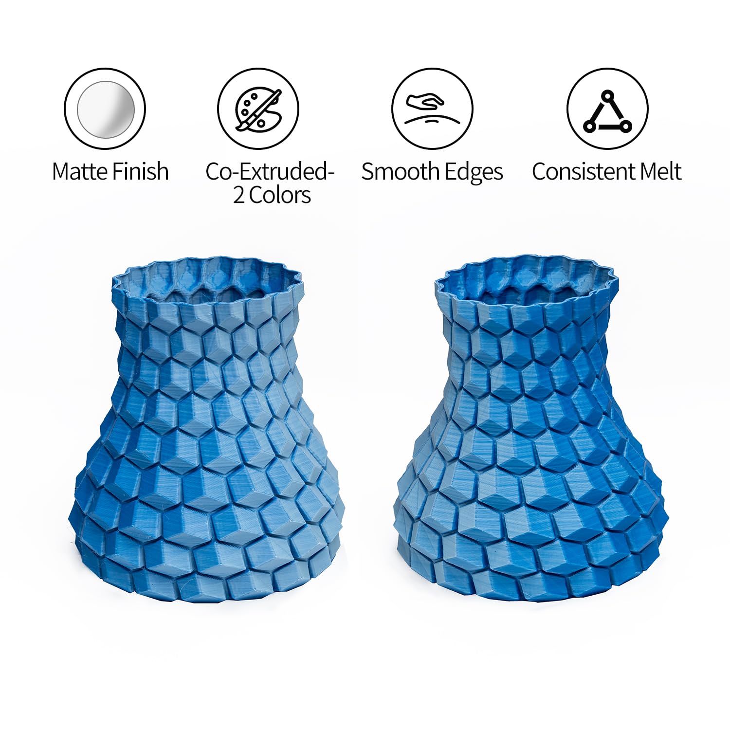Snapklik.com : INLAND Micro Center Dual Color Matte PLA Filament 1.75mm ...