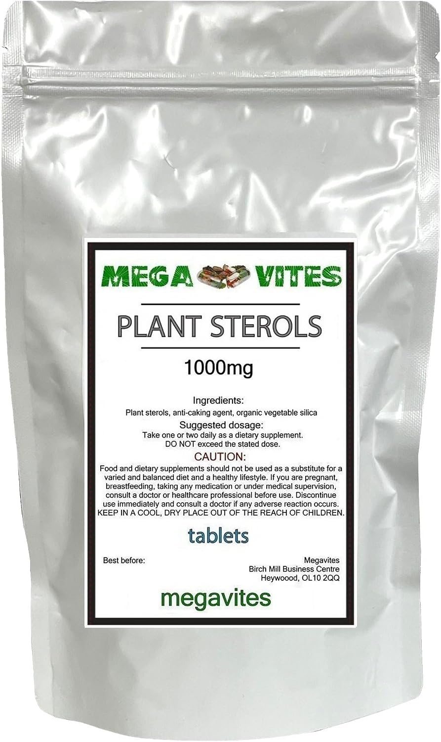 Plant STEROLS Tablets 1000mg x 365 - MEGAVITES AMINOLAB : Amazon.co.uk ...