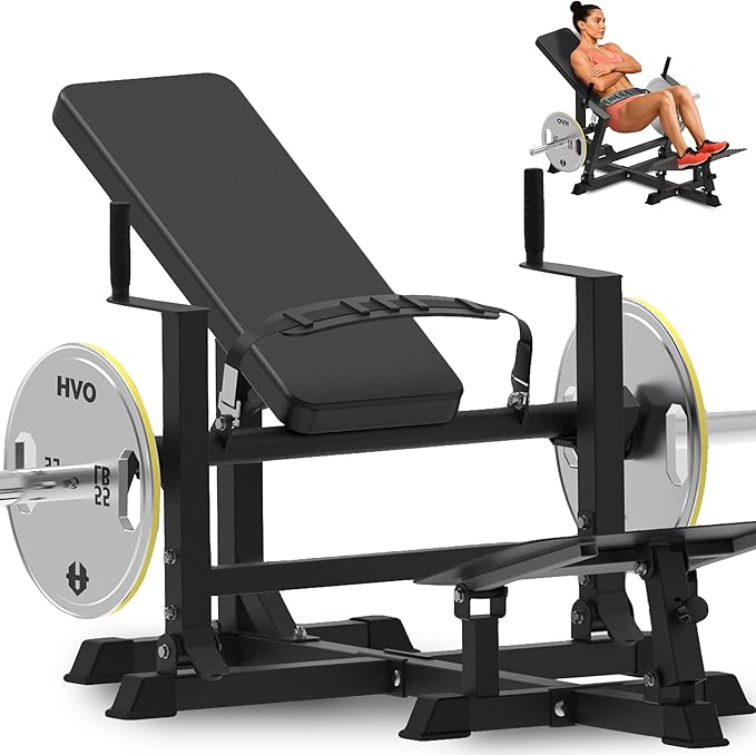Amazon.com : Hip Thrust Machine Glute Workout: Adjustable Glute Bridge ...