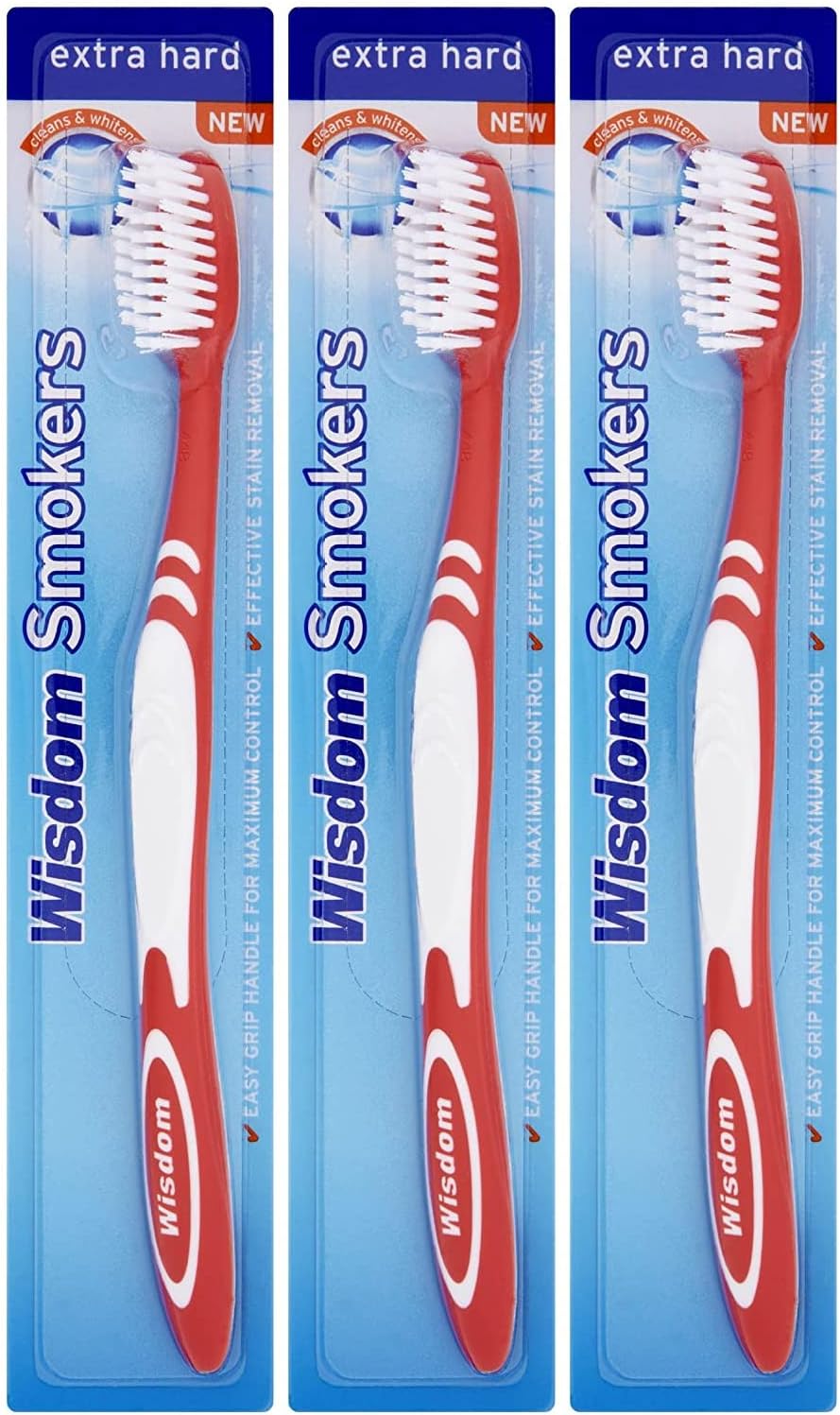 Amazon.com : Wisdom 212 Smokers Extra Hard Toothbrush : Health & Household