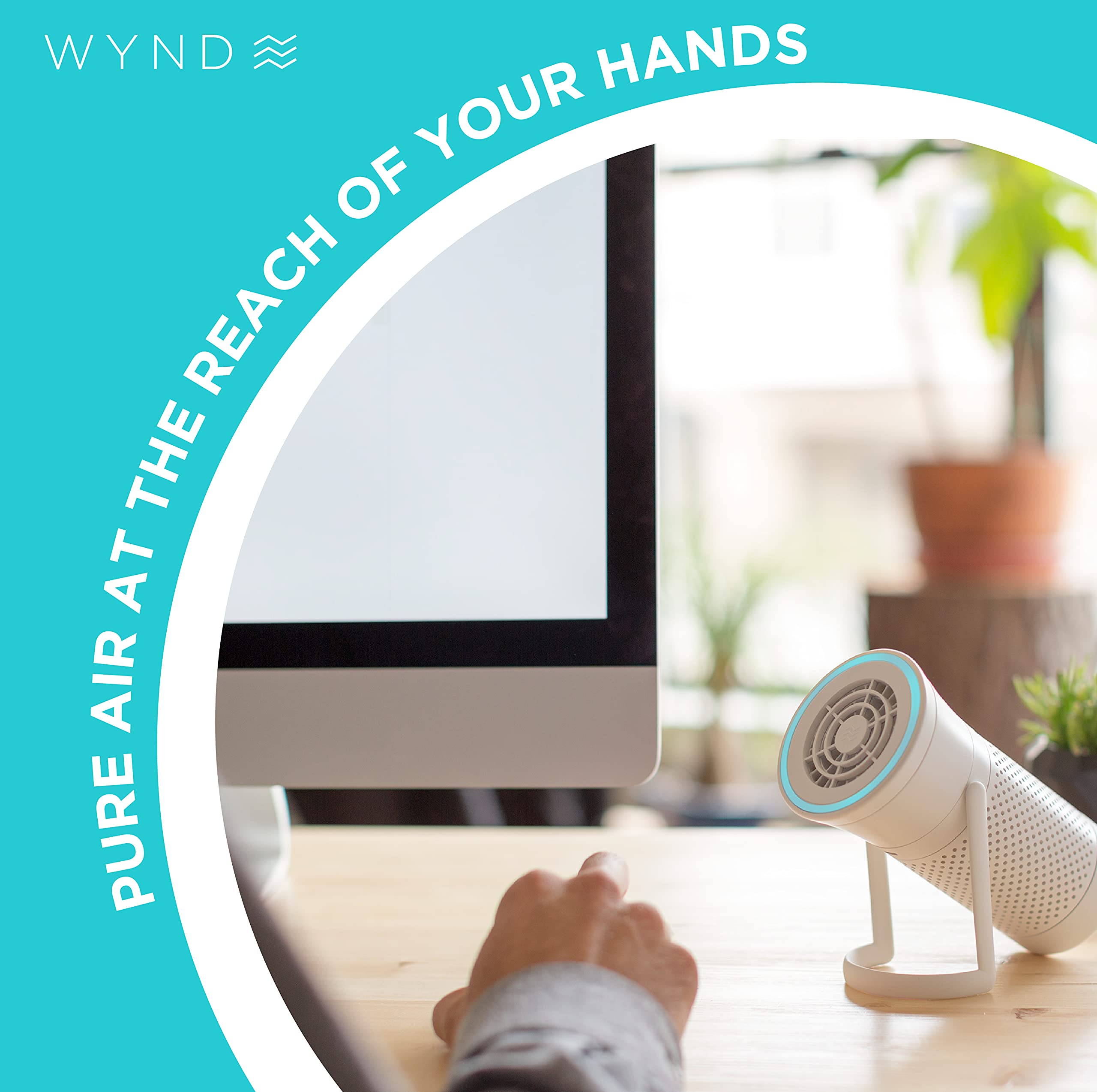 Buy Wynd Plus Smart Personal Air Purifier with Air Quality Sensor - App ...