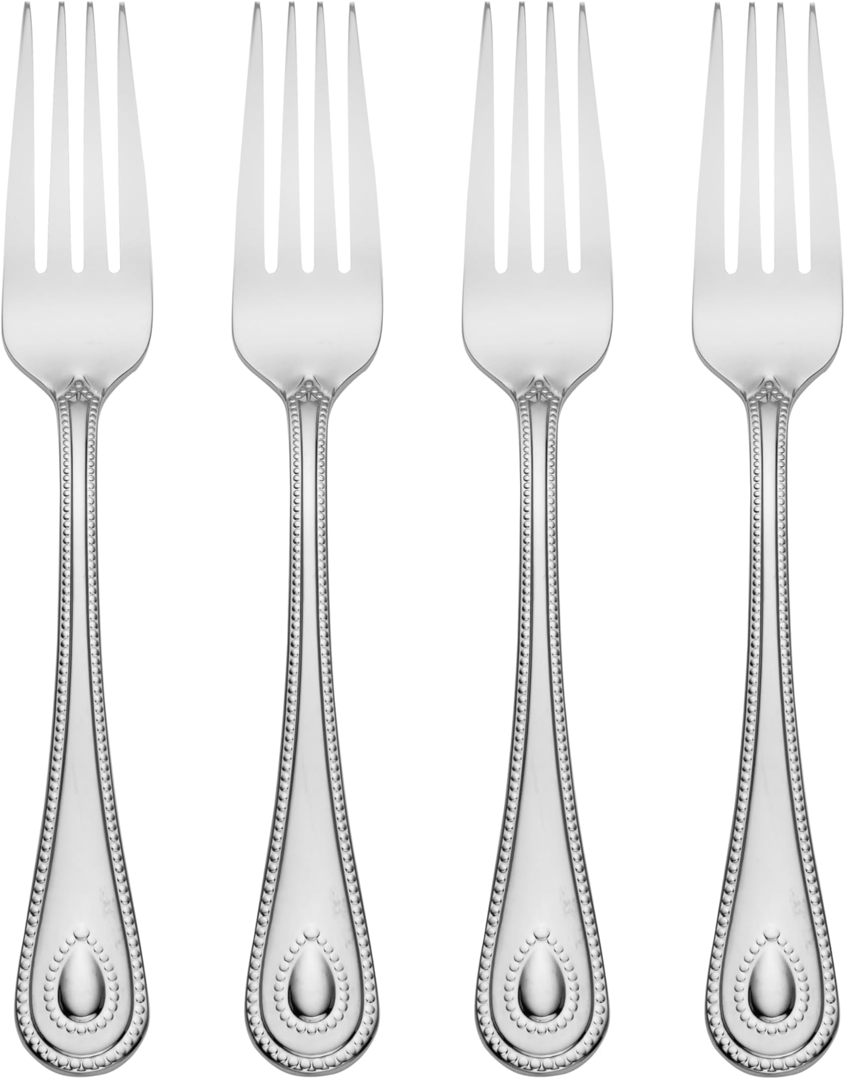 Amazon.com: Godinger Silver Art 18/0 Set/8 Bead Salad Forks : Home ...