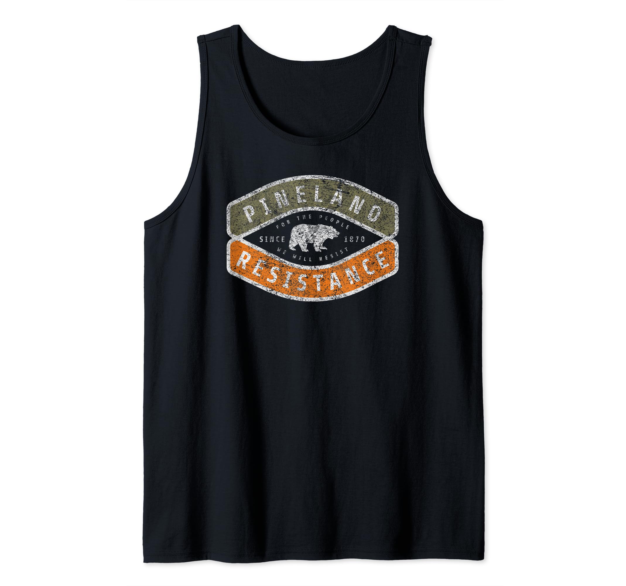 Amazon.com: American Marauder: Pineland Resistance (PRF) Badge Tank Top ...