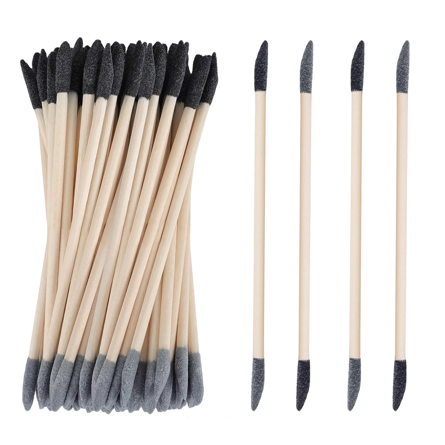 SUNJOYCO 150Pcs Sanding Sticks, Double End Matchsticks Sanding Twigs ...