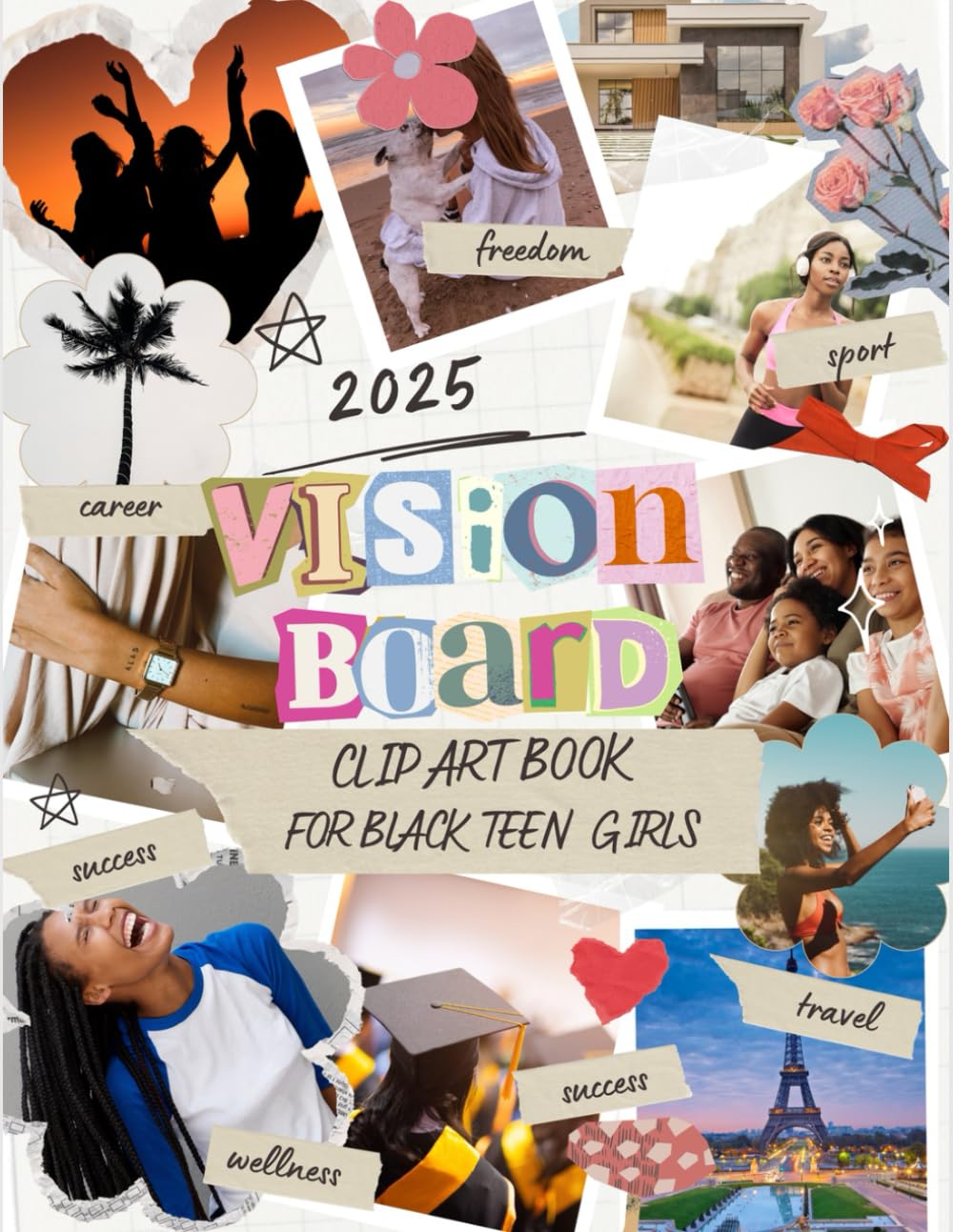 Amazon.com: Vision Board Clip Art Book for Black Teen Girls: 300+ Empowering Images, Positive ...
