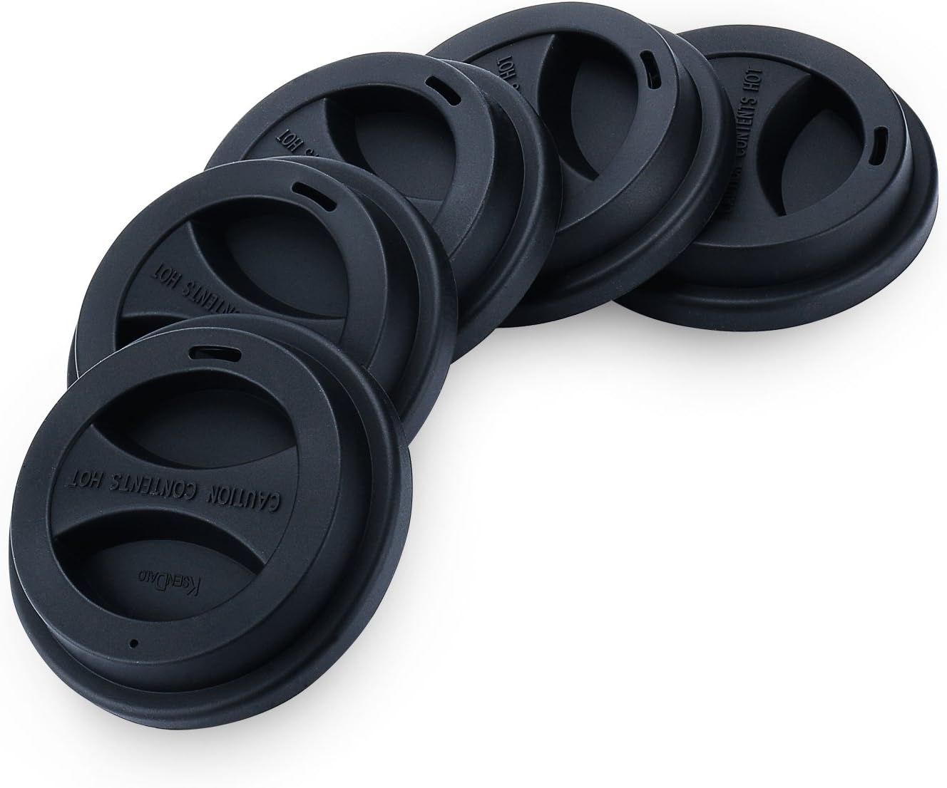 Amazon.com | Reusable Coffee Cup Silicone Lid – Fits Any Tumbler, Water ...