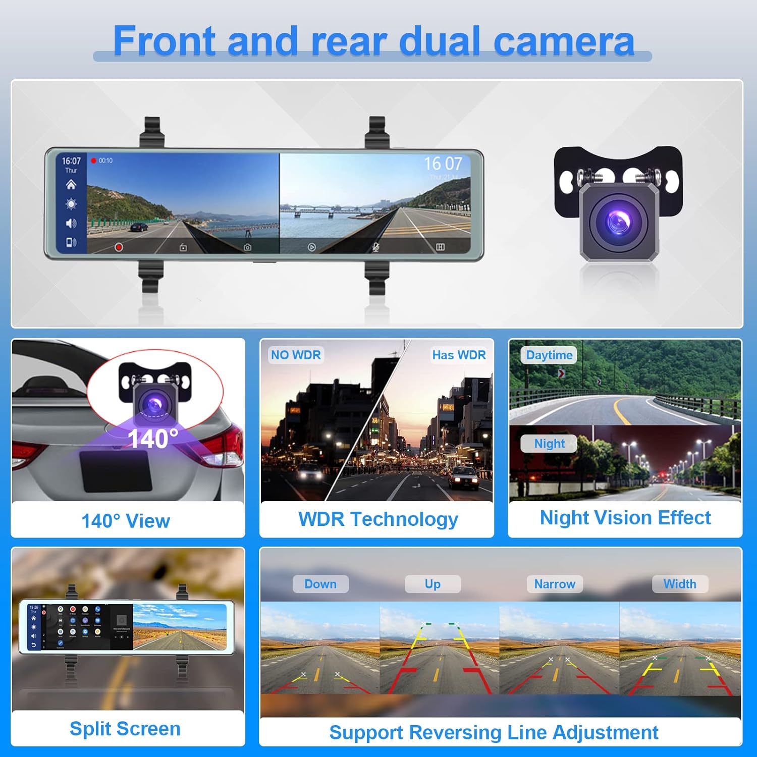 Hodozzy Wireless CarPlay Android Auto Dashcam User Manual