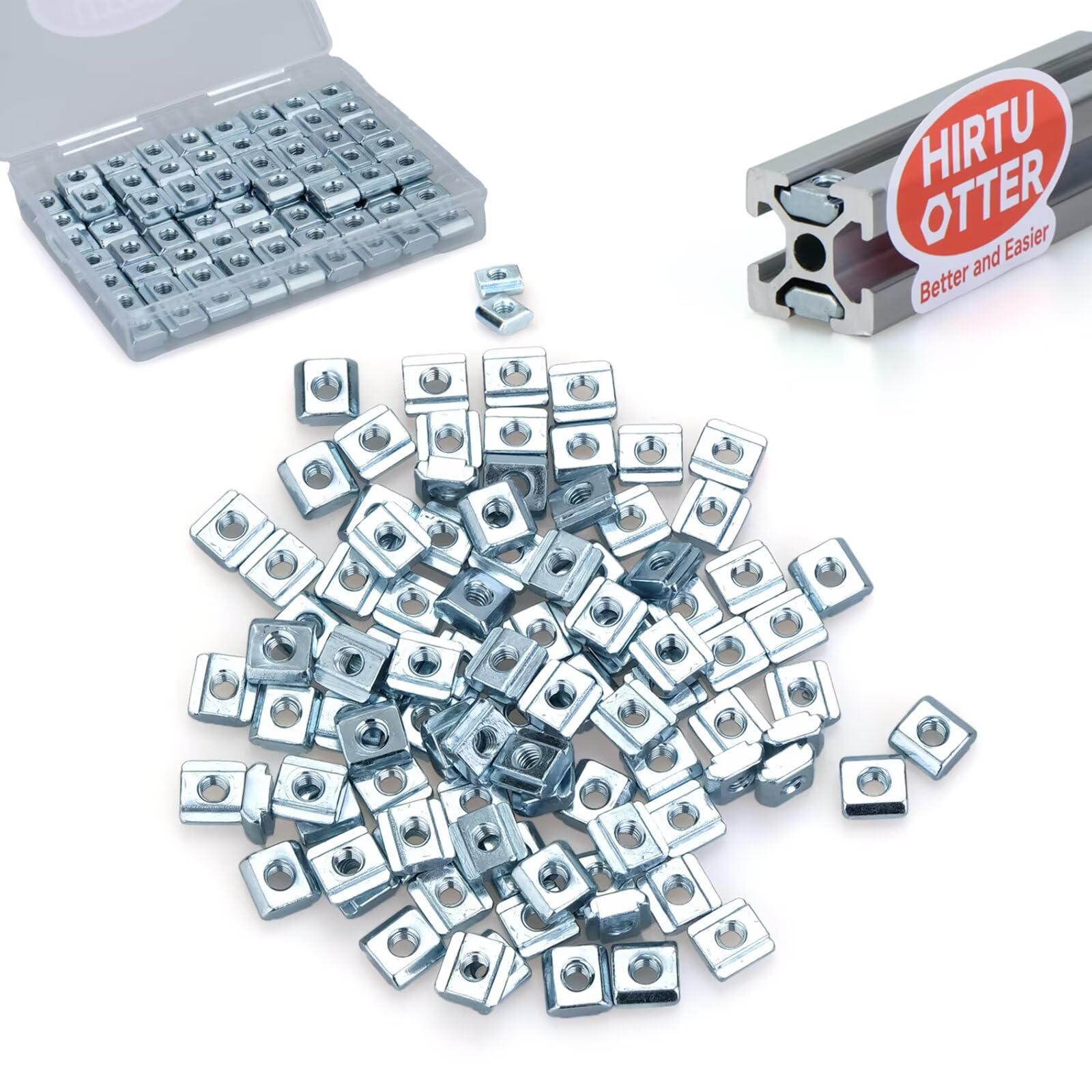 Snapklik.com : 50 PCS M5 Sliding T-Nuts For 2020/2040/2060 Series ...
