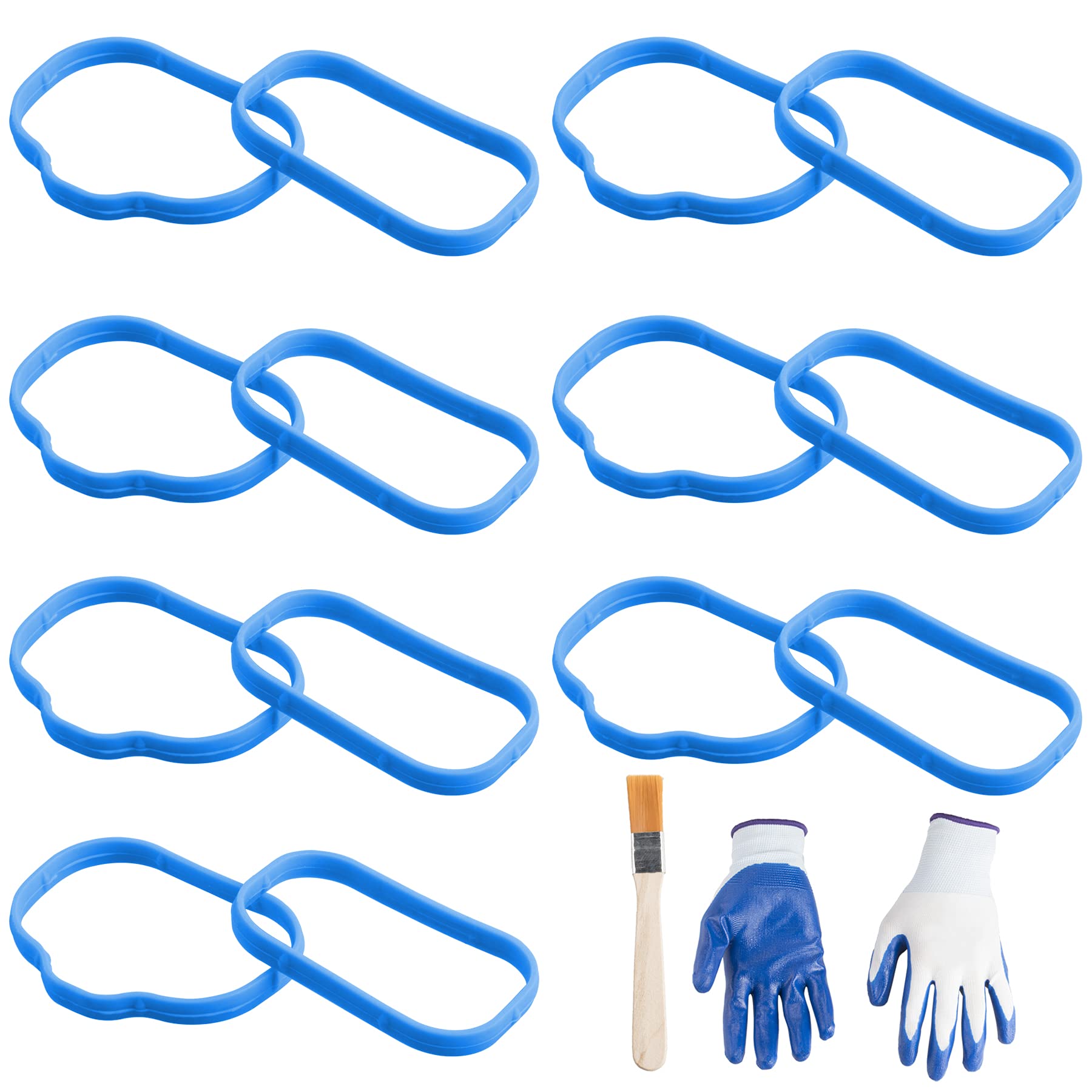 Snapklik.com : ORAEVY Intake Manifold Gaskets Lower & Upper Gasket ...