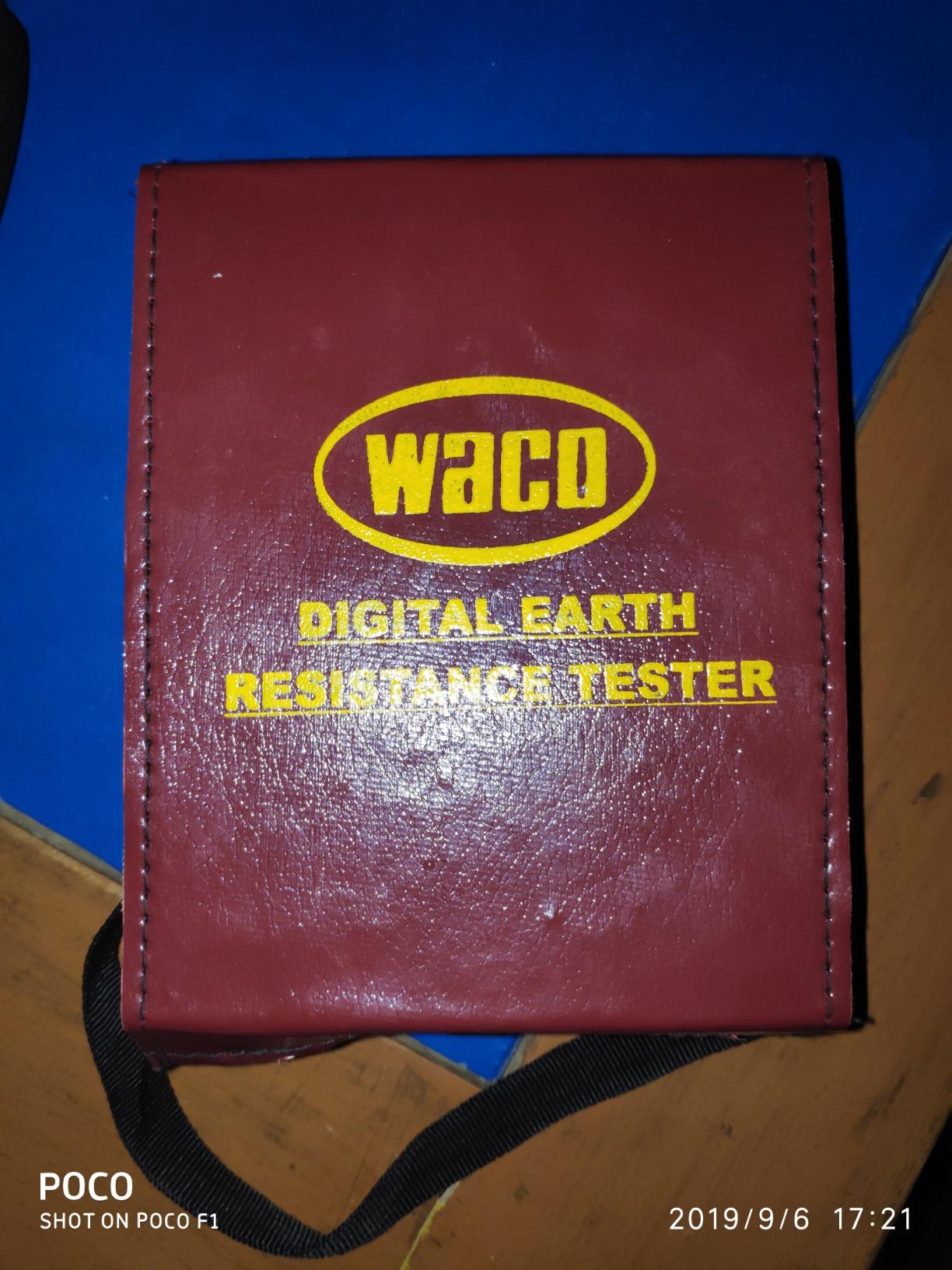 WACO® Digital Earth Tester 4TERMINAL(0-10-1000 OHM) Without KIT ...