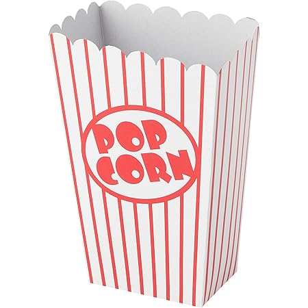 Amazon.com: Vibrant Red Small Popcorn Paper Boxes - 5.5" (8 Pack ...