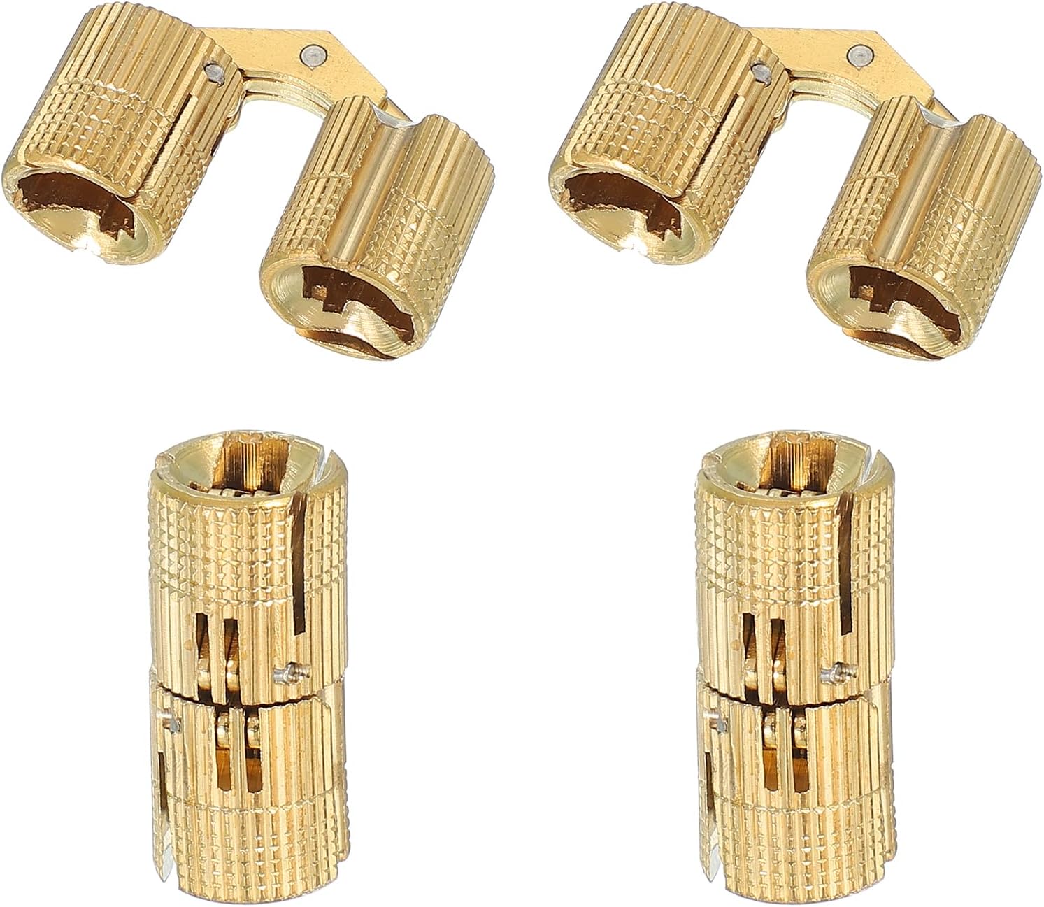 MECCANIXITY Brass Hidden Cylinder Hinges 14 mm Invisible Concealed ...