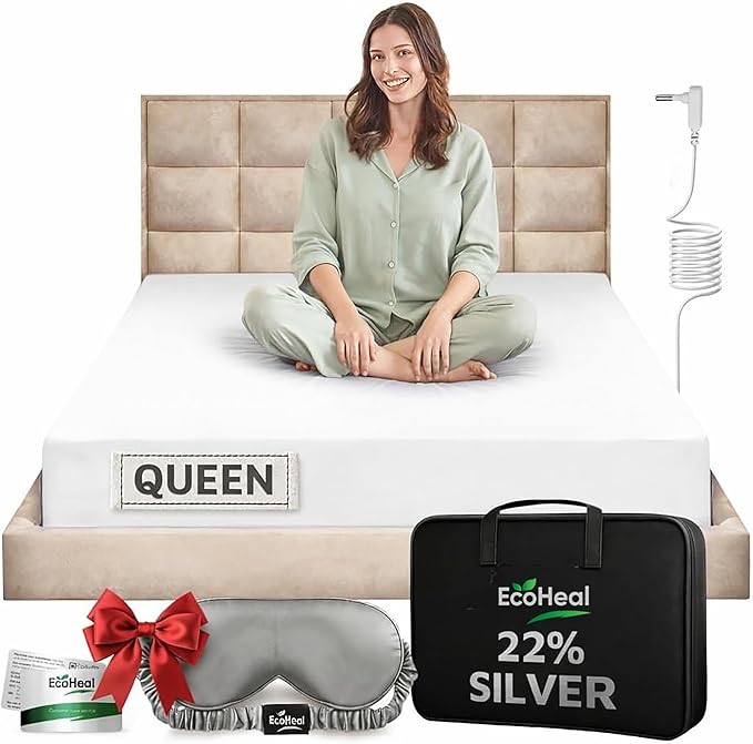 Amazon.com: Luxury Grounding Sheets Queen 22% Silver Fiber, 74% Cotton ...