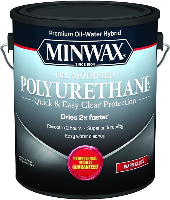 Minwax Water Based, Oil-Modified Polyurethane Protective Wood Finish ...