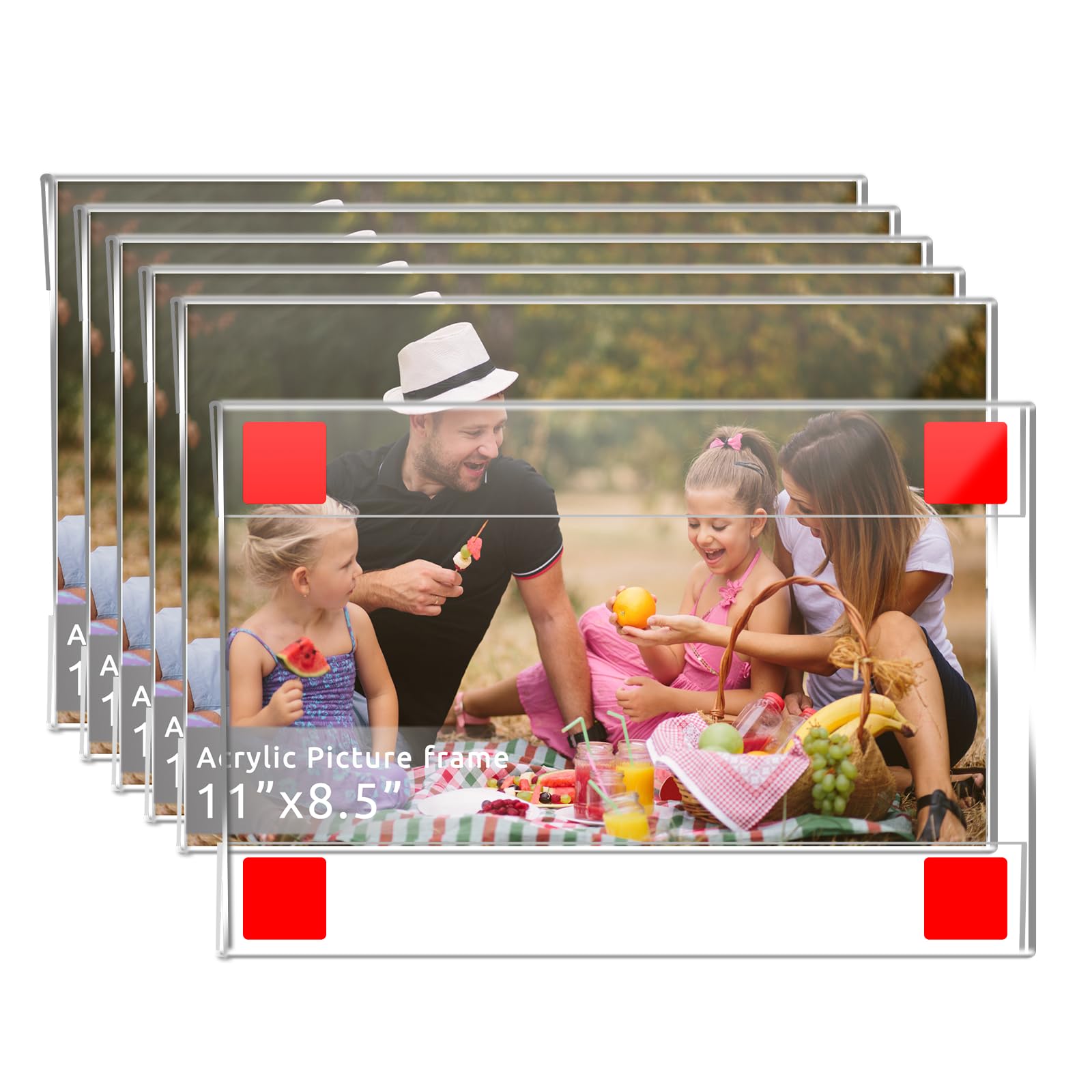 Amazon.com - DZZ Acrylic Sign Holder 8.5 x 11 Inches Horizontal,Clear ...