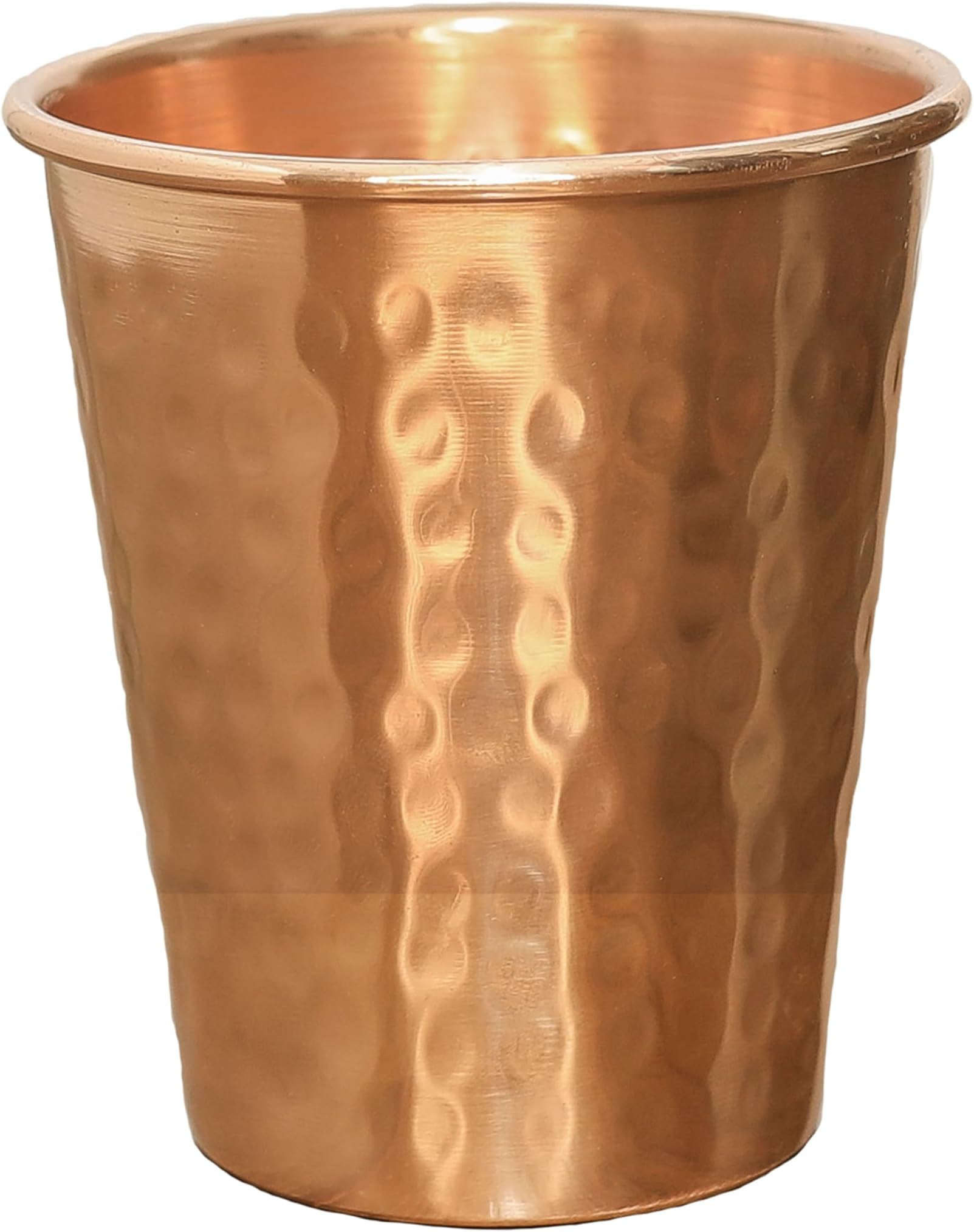 Amazon.com: Copper wine glasses set of 4 – 17oz gleaming 100% solid ...