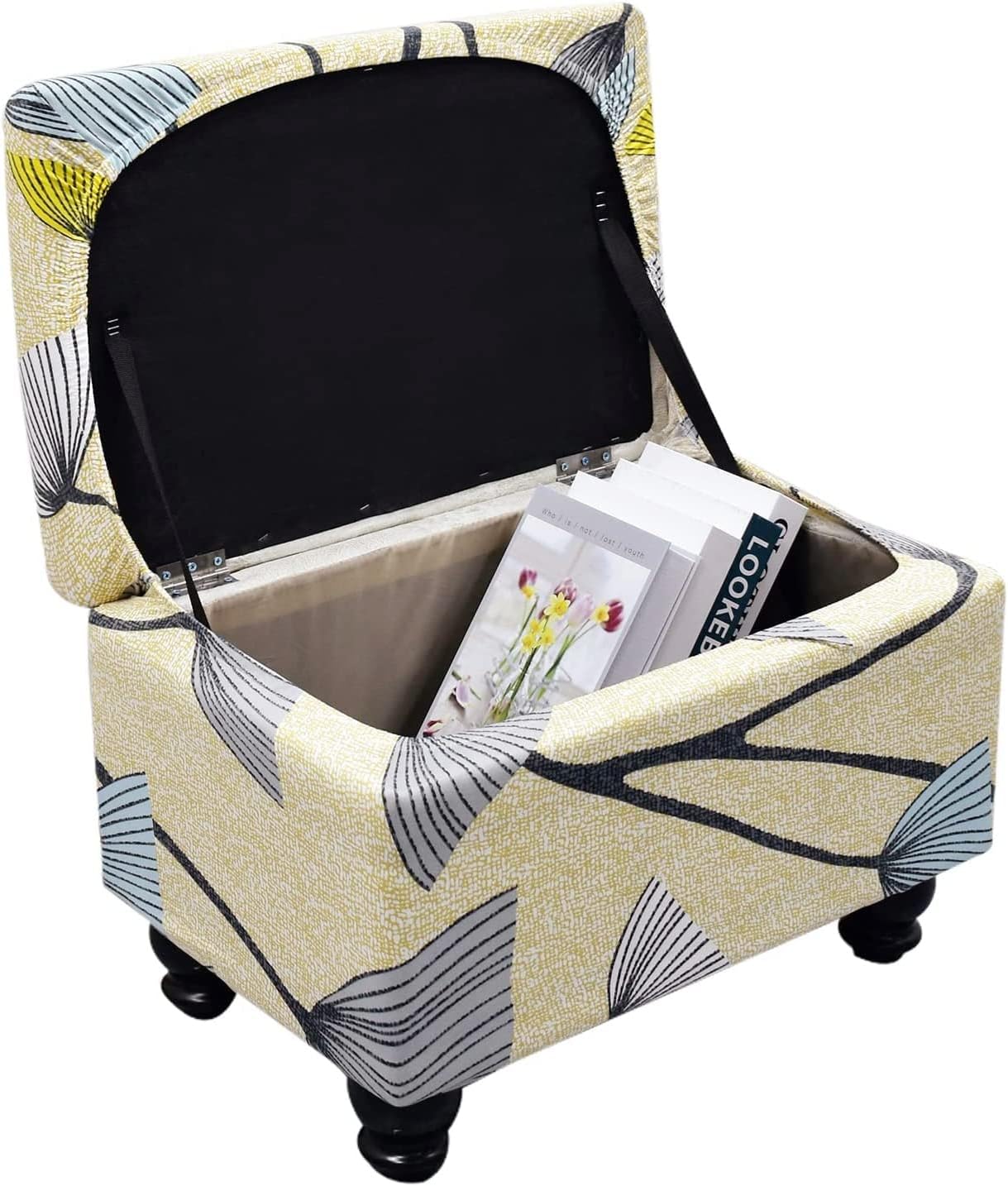 Amazon.com: Eco-Ancheng Storage Ottoman Cover Rectangle Ottoman ...