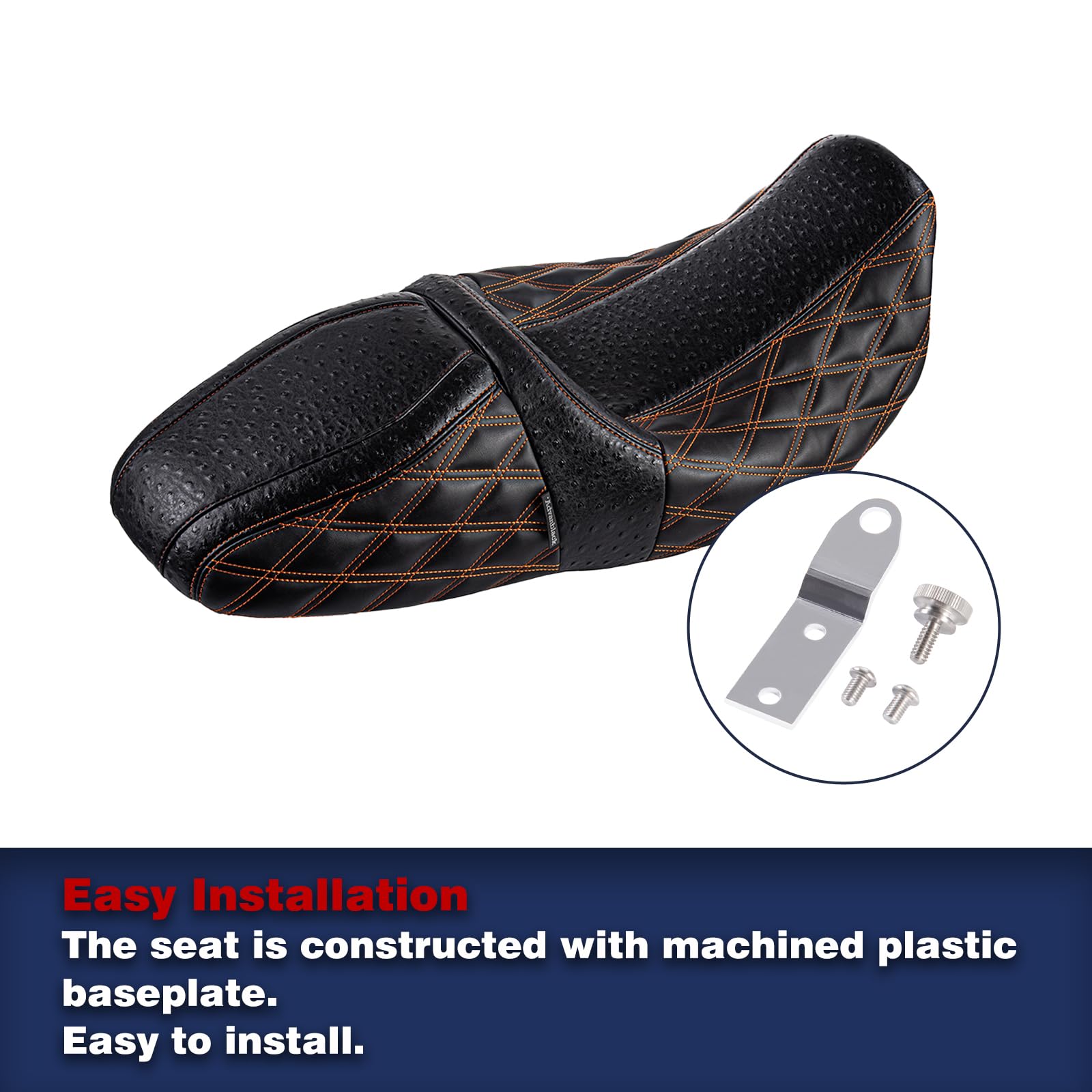 Ostrich Skin Motorcycle Seats