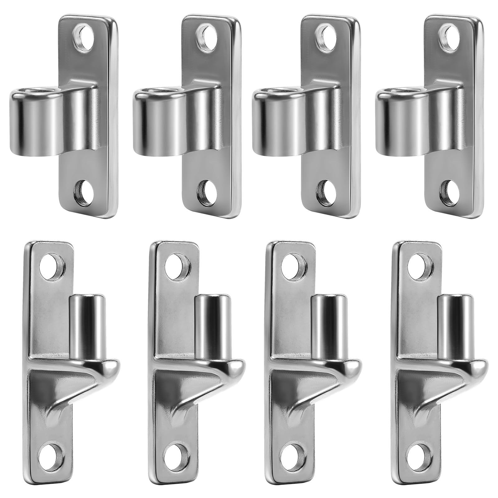 Amazon.com: Soiiw Gate Hinges 304 Stainless Steel,Wall Mount Gate ...