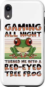 Amazon.com: iPhone XR Amphibian Lover Animal Red Eyed Tree Frog Owner ...