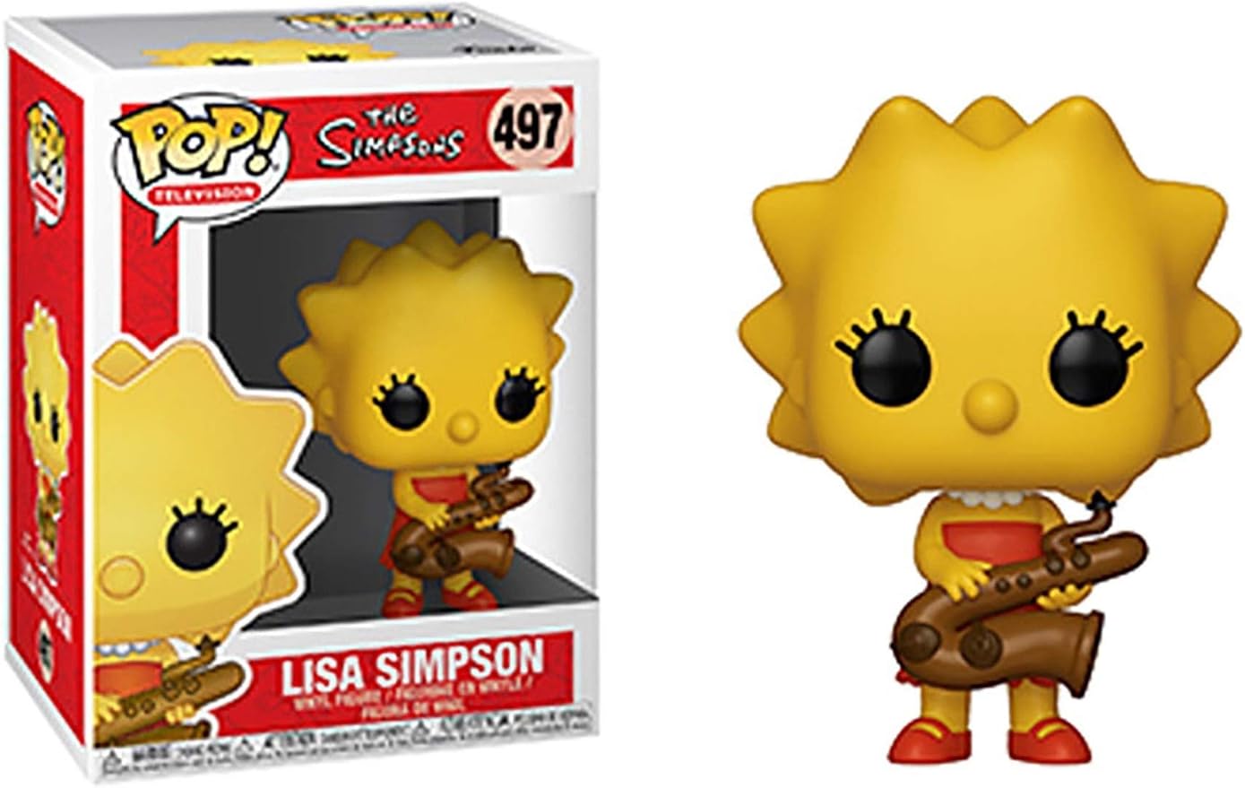 Amazon.com: Funko Pop! Animation: Simpsons - Lisa-Saxophone : Toys & Games