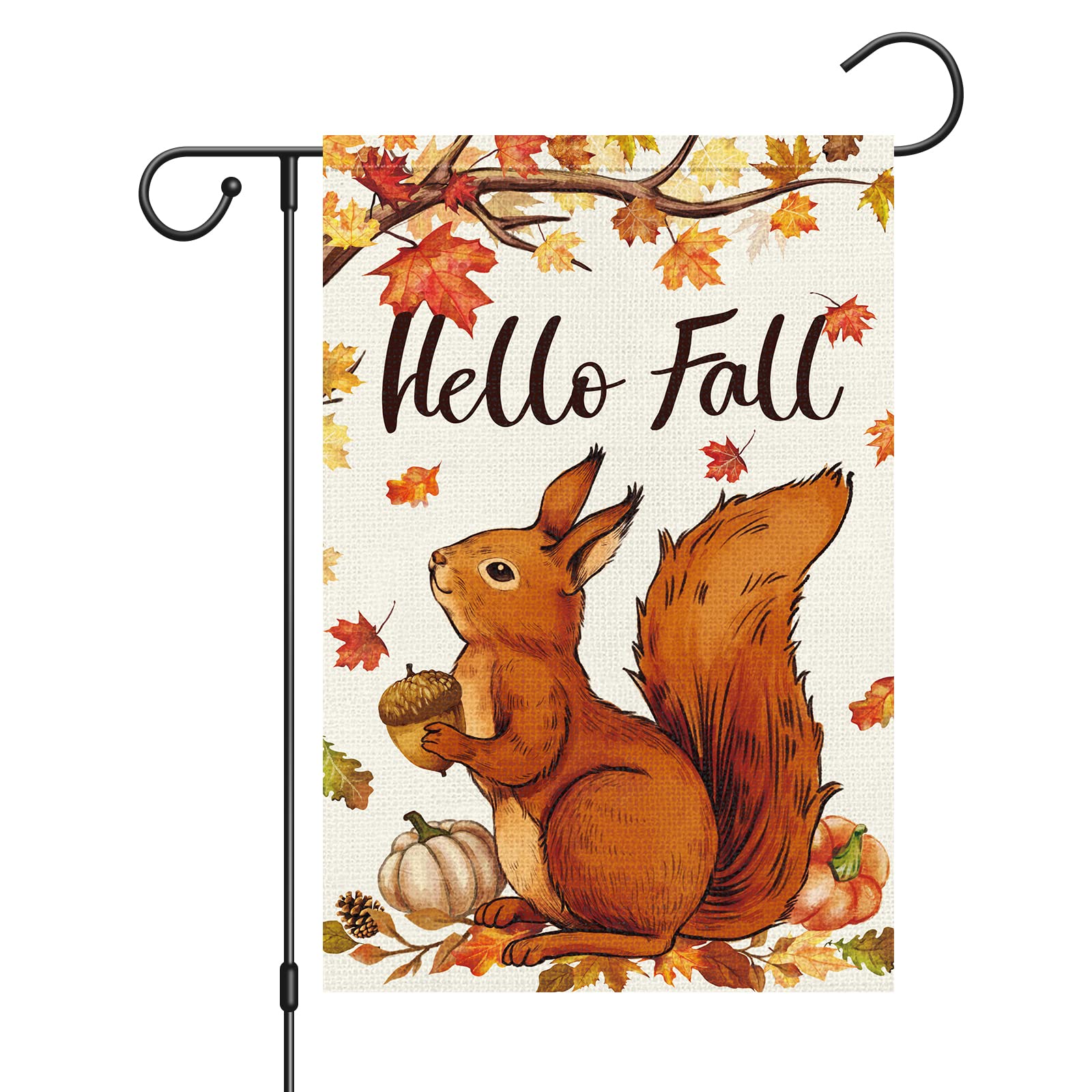 Amazon.com : Louise Maelys Welcome Fall Garden Flag 12x18 Double Sided ...