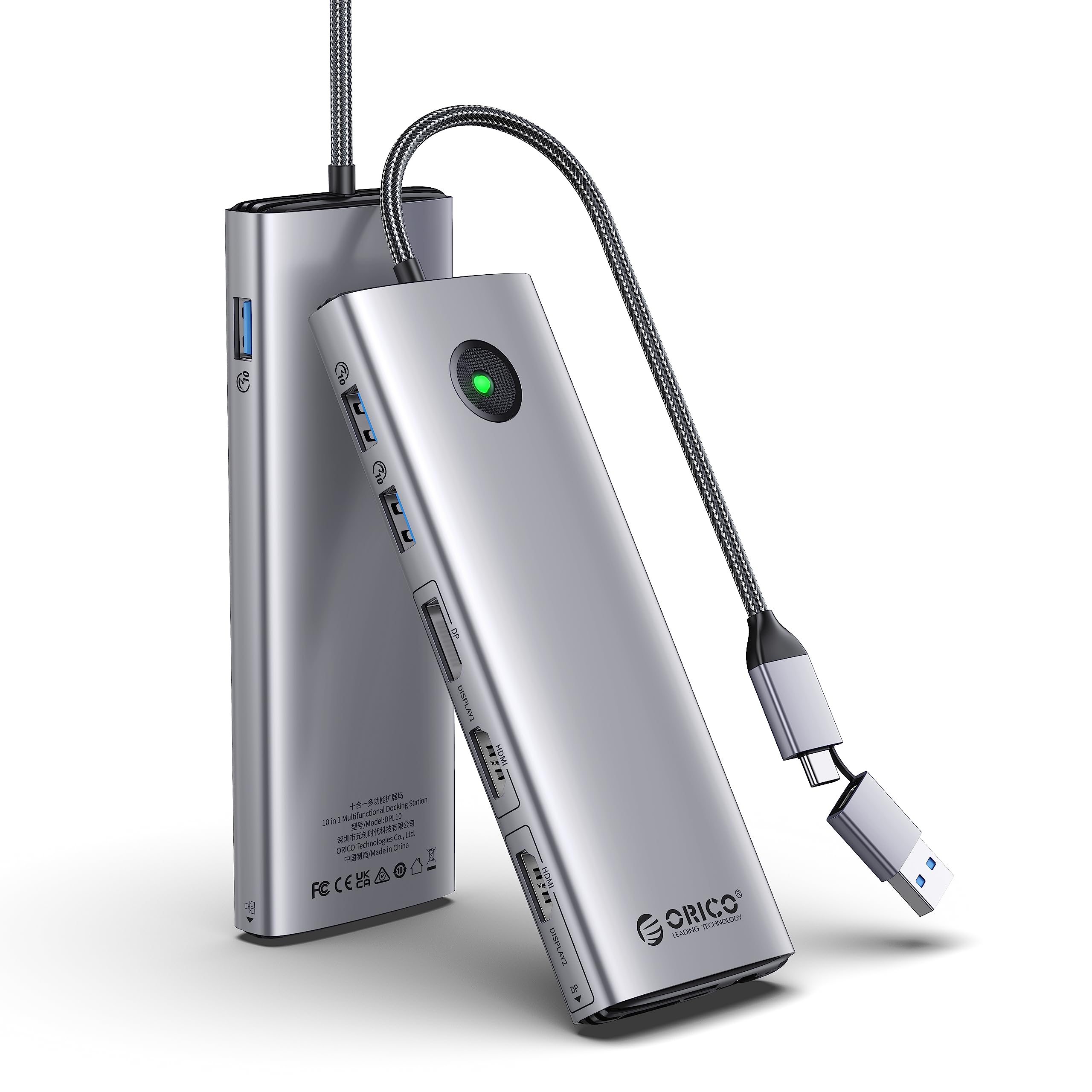 Snapklik.com : ORICO USB32 DisplayLink Docking Station Dual 4K 60Hz For ...