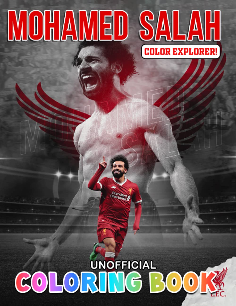Color Explorer Mohamed Salah Coloring Book One Of The Best | Desertcart ...