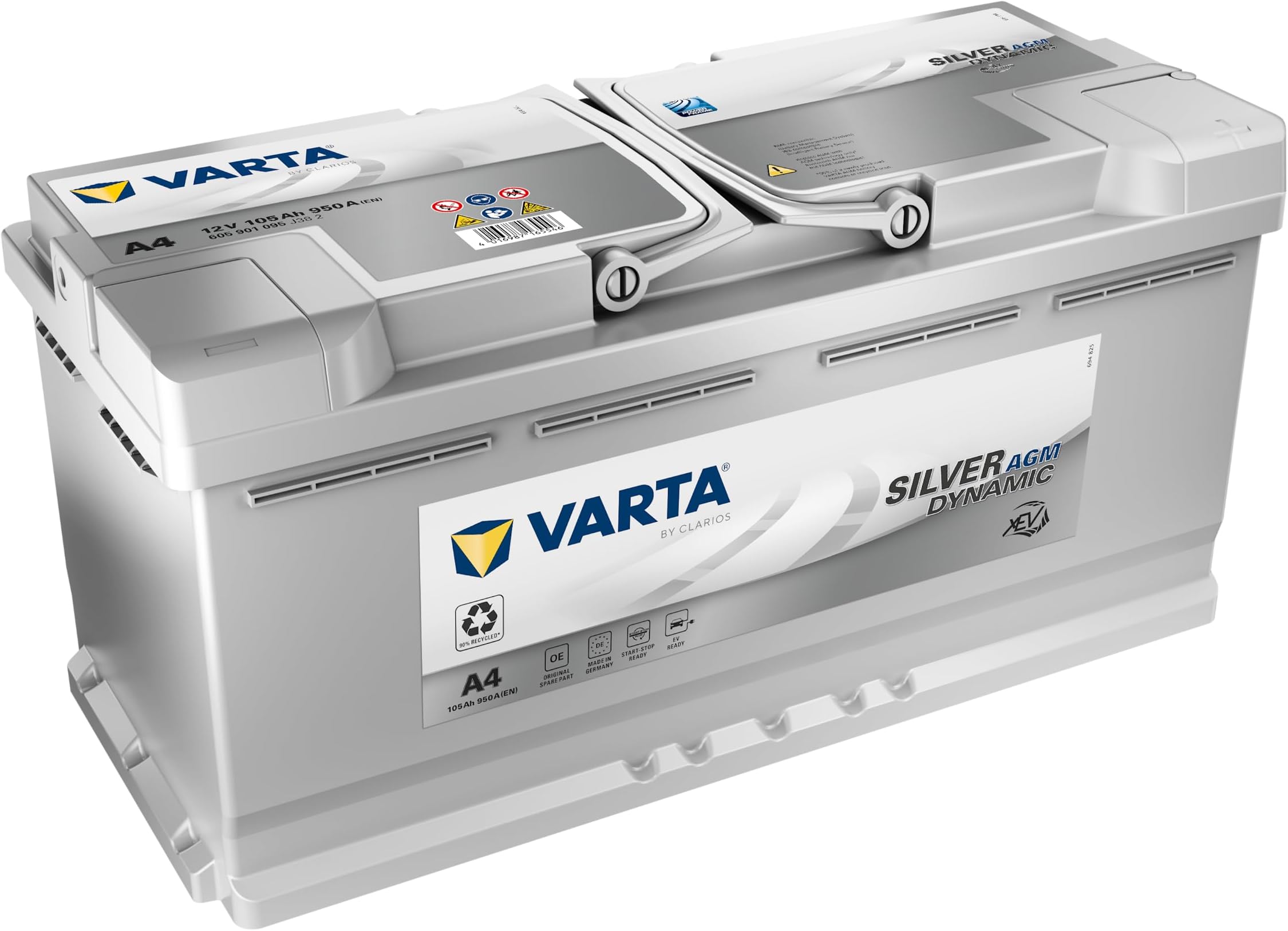 VARTA Silver Dynamic AGM D52 12V 60Ah 680A / EN : Amazon.co.uk ...